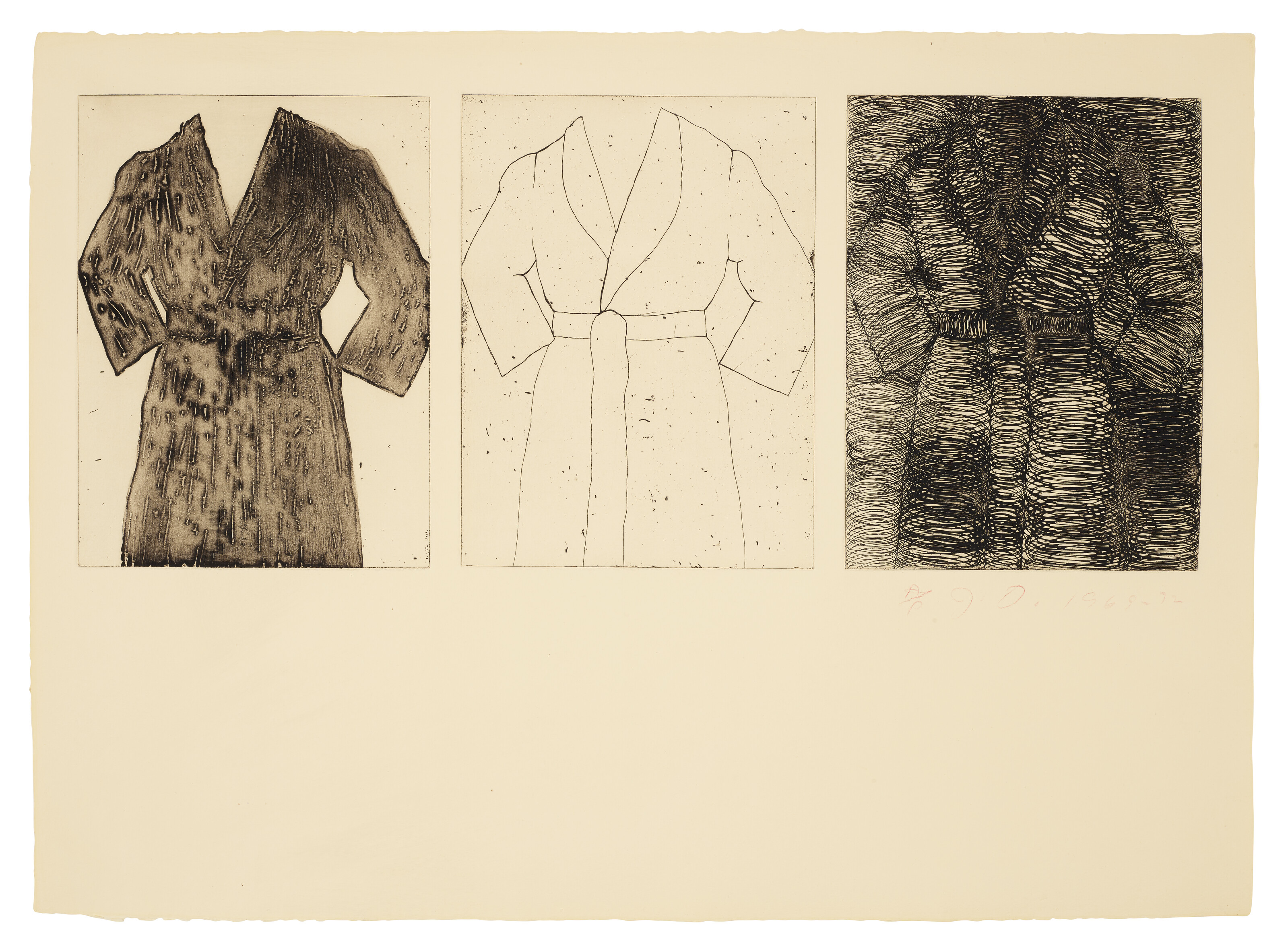 JIM DINE (B. 1935), Etching, Self Portrait (Ivory) | Christie’s