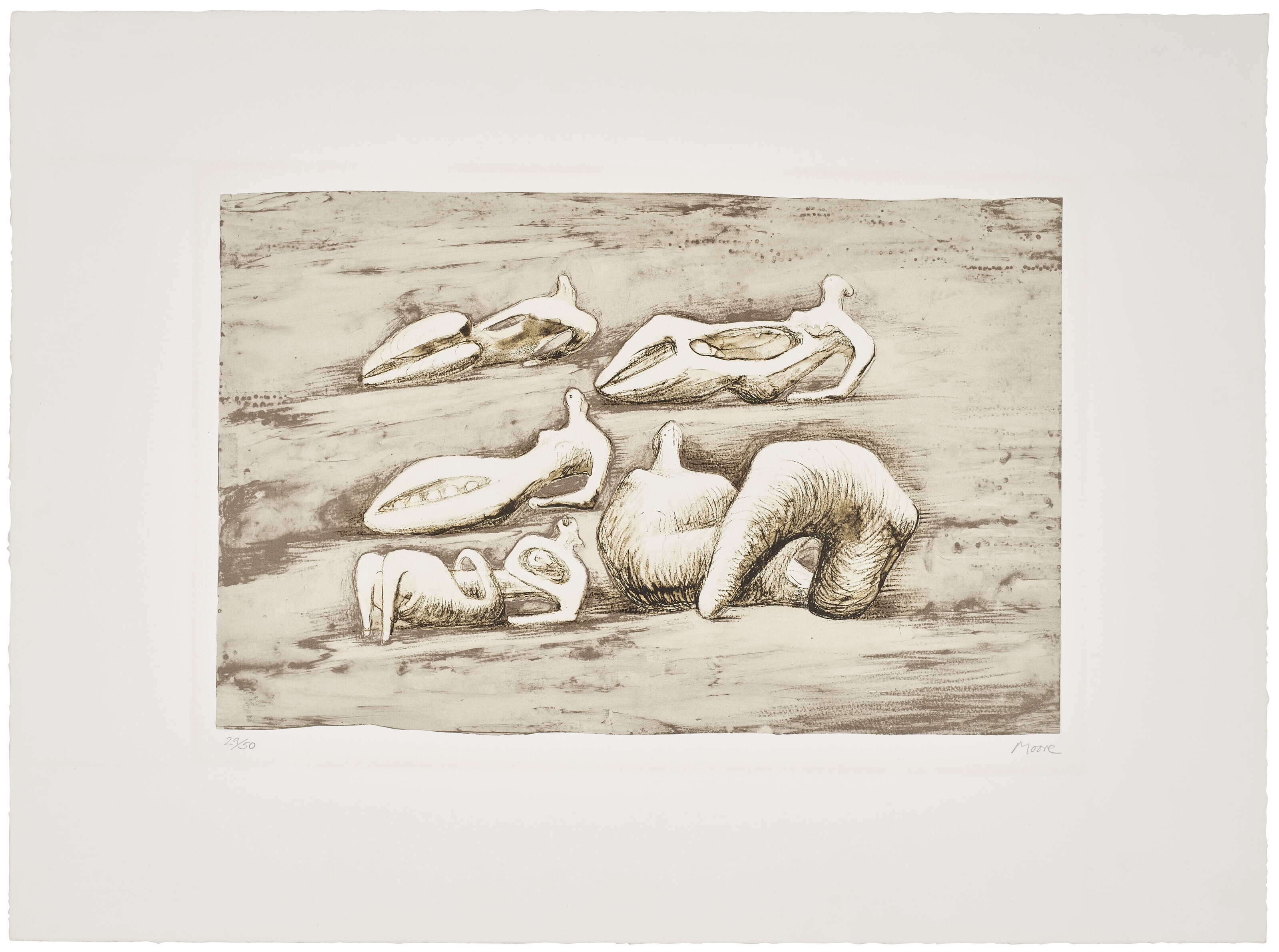 HENRY MOORE (1898-1986), Five Reclining Figures | Christie’s