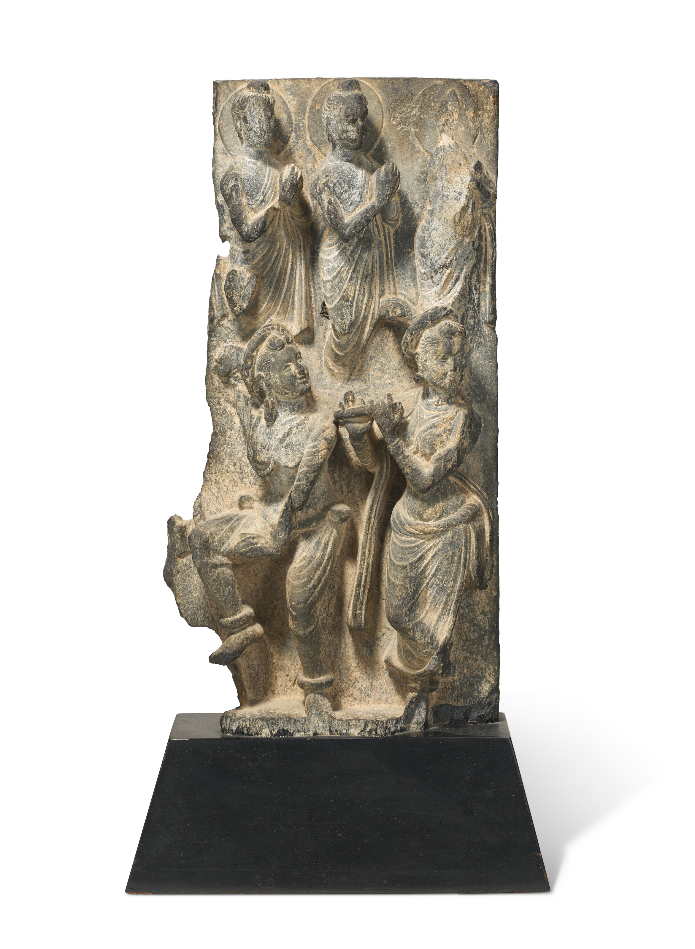 A GREY SCHIST RELIEF WITH MUSICIANS, ANCIENT REGION OF GANDHARA, 3RD ...