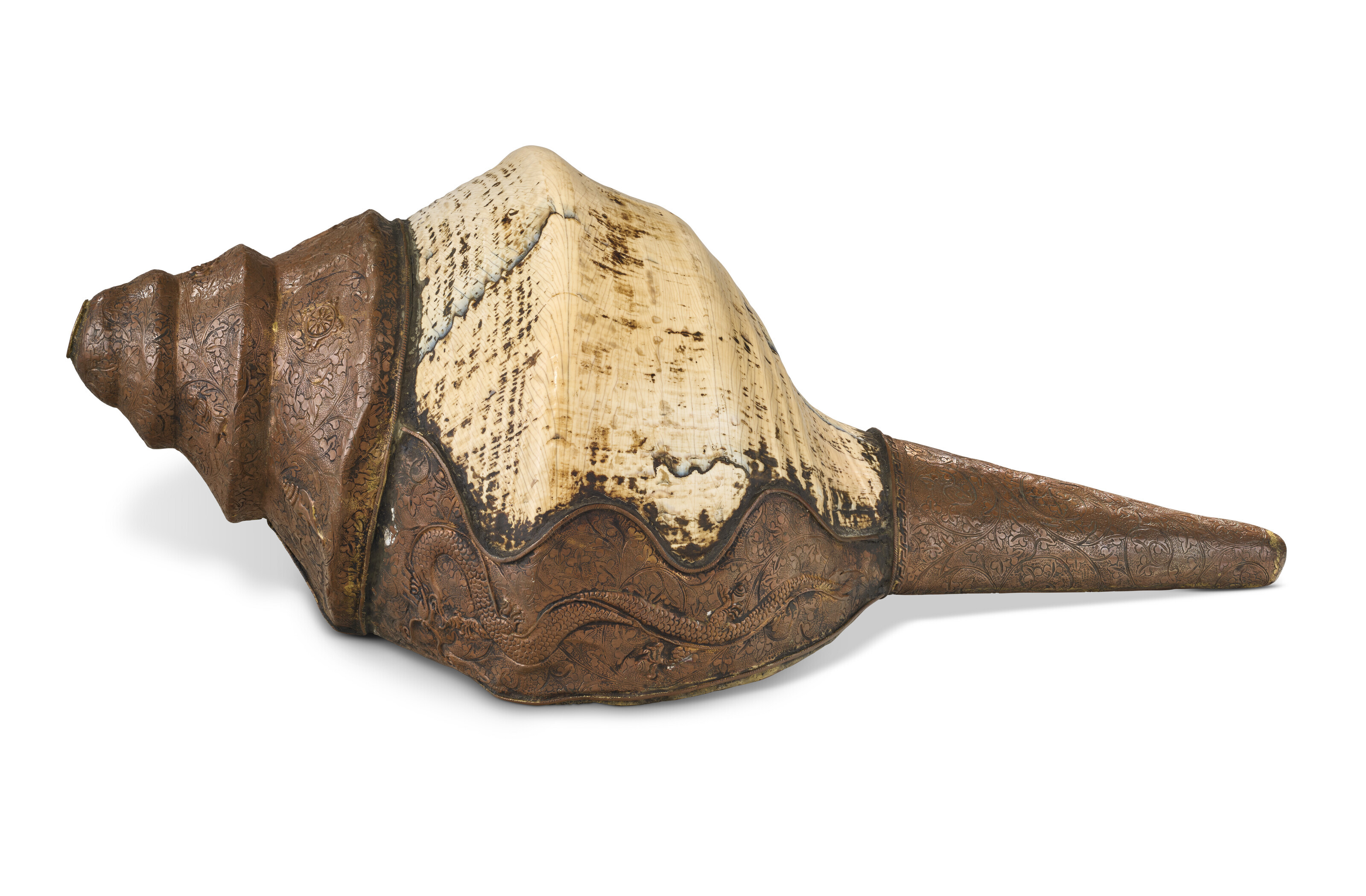 A LARGE RITUAL CONCH, TIBET, 18TH-19TH CENTURY | Christie’s