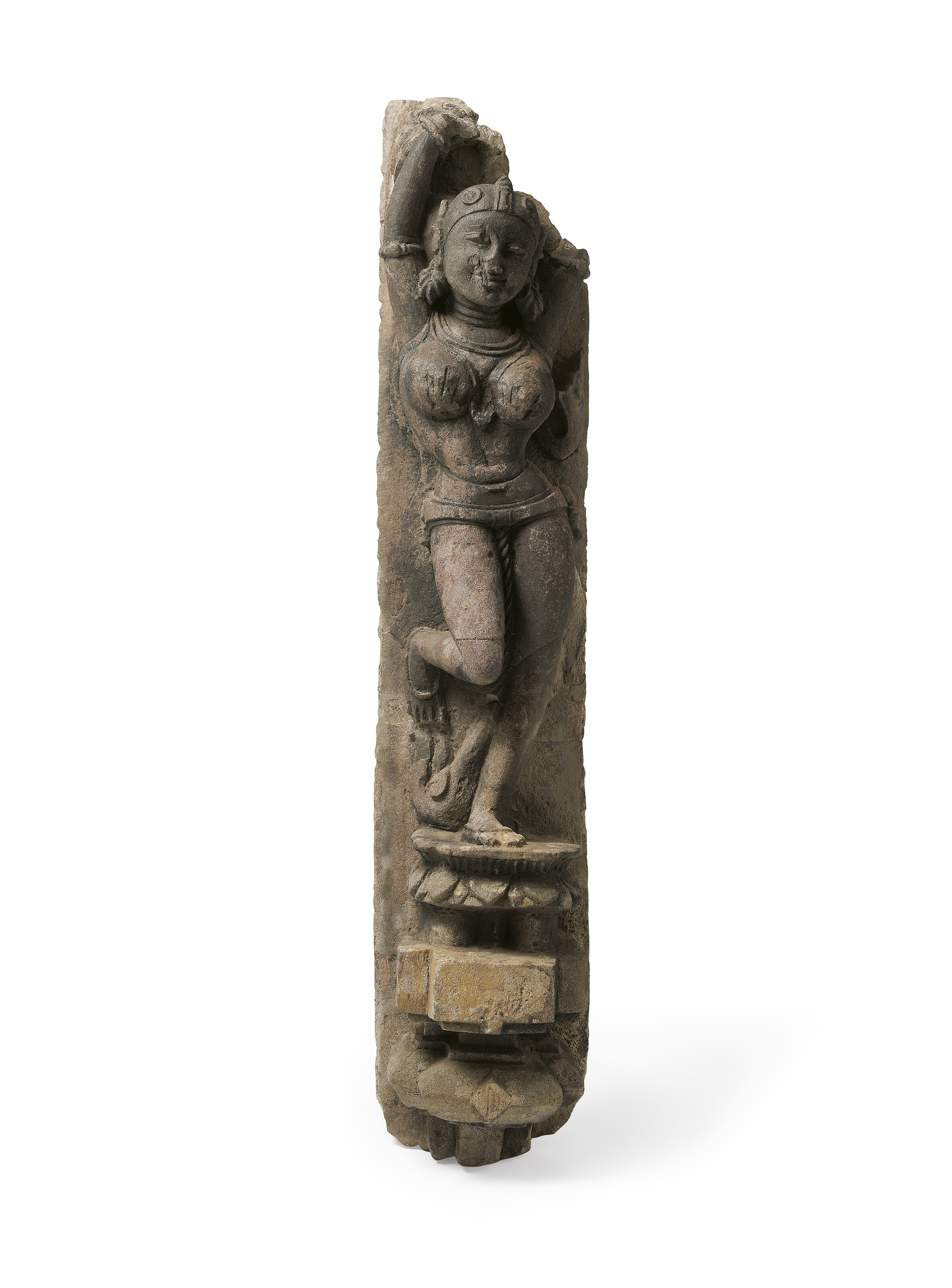 A SANDSTONE FIGURE OF AN APSARA, INDIA, ORISSA, 11TH CENTURY | Christie’s