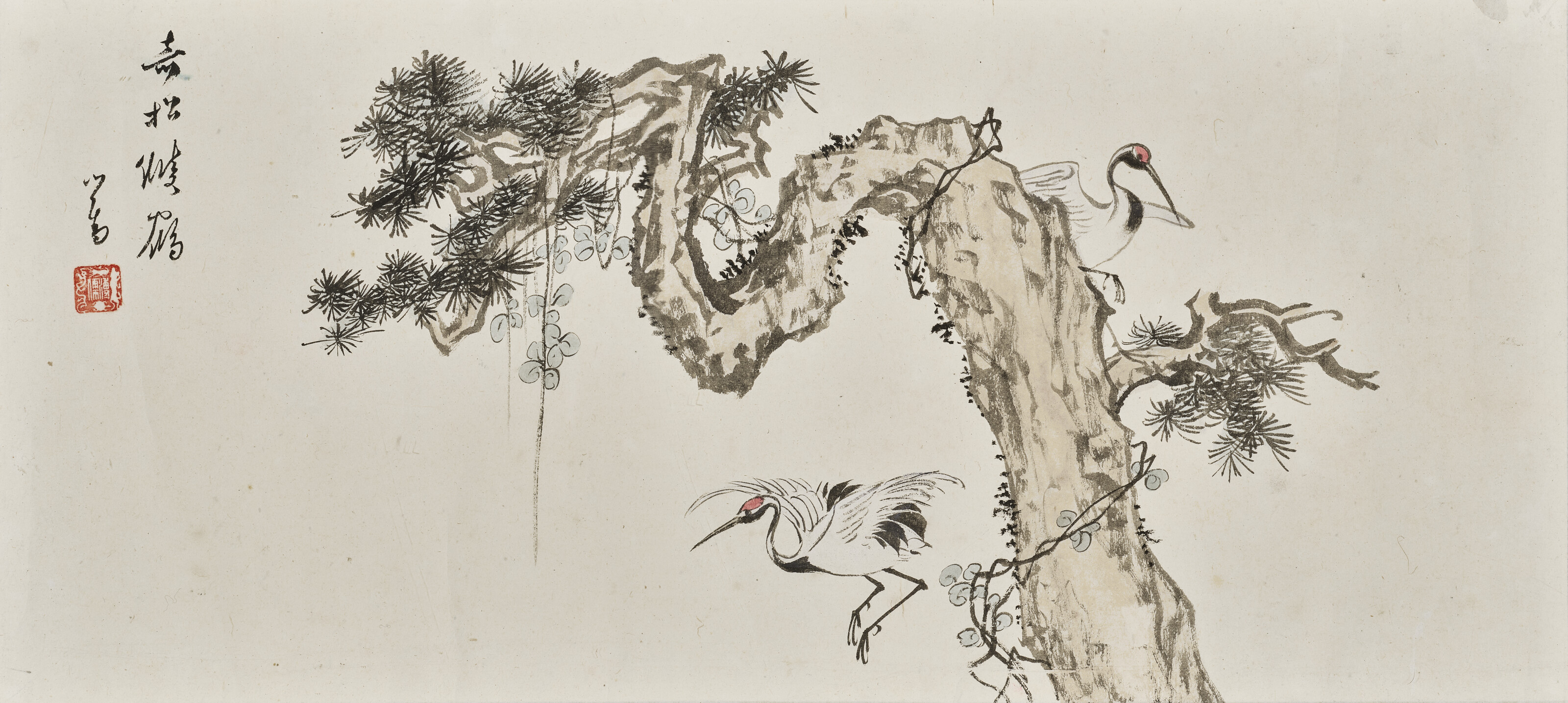 PU RU (1896-1963), Pine and Crane | Christie’s