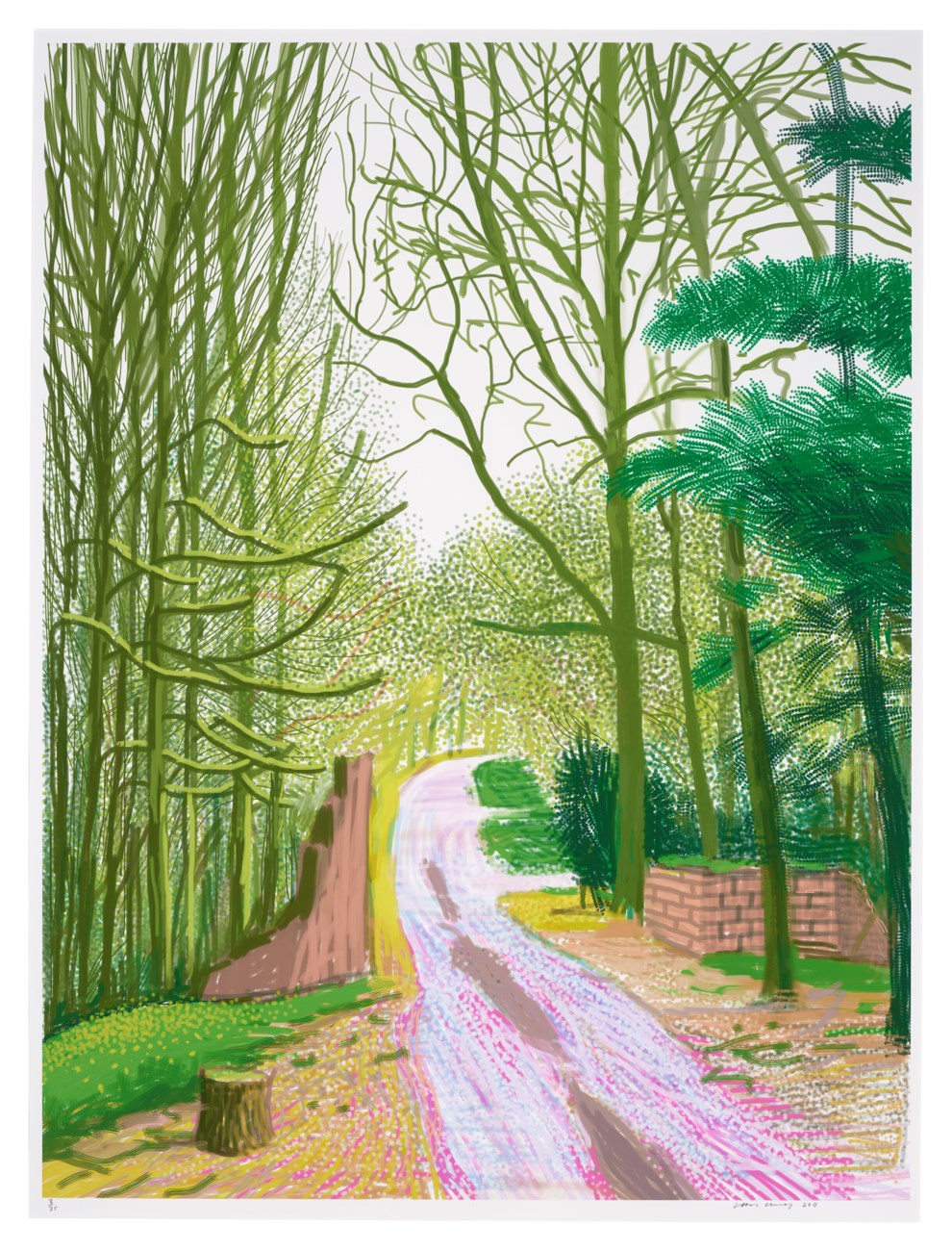 DAVID HOCKNEY (B. 1937), The Arrival of Spring in Woldgate, East Yorkshire in 2011 (twenty ...