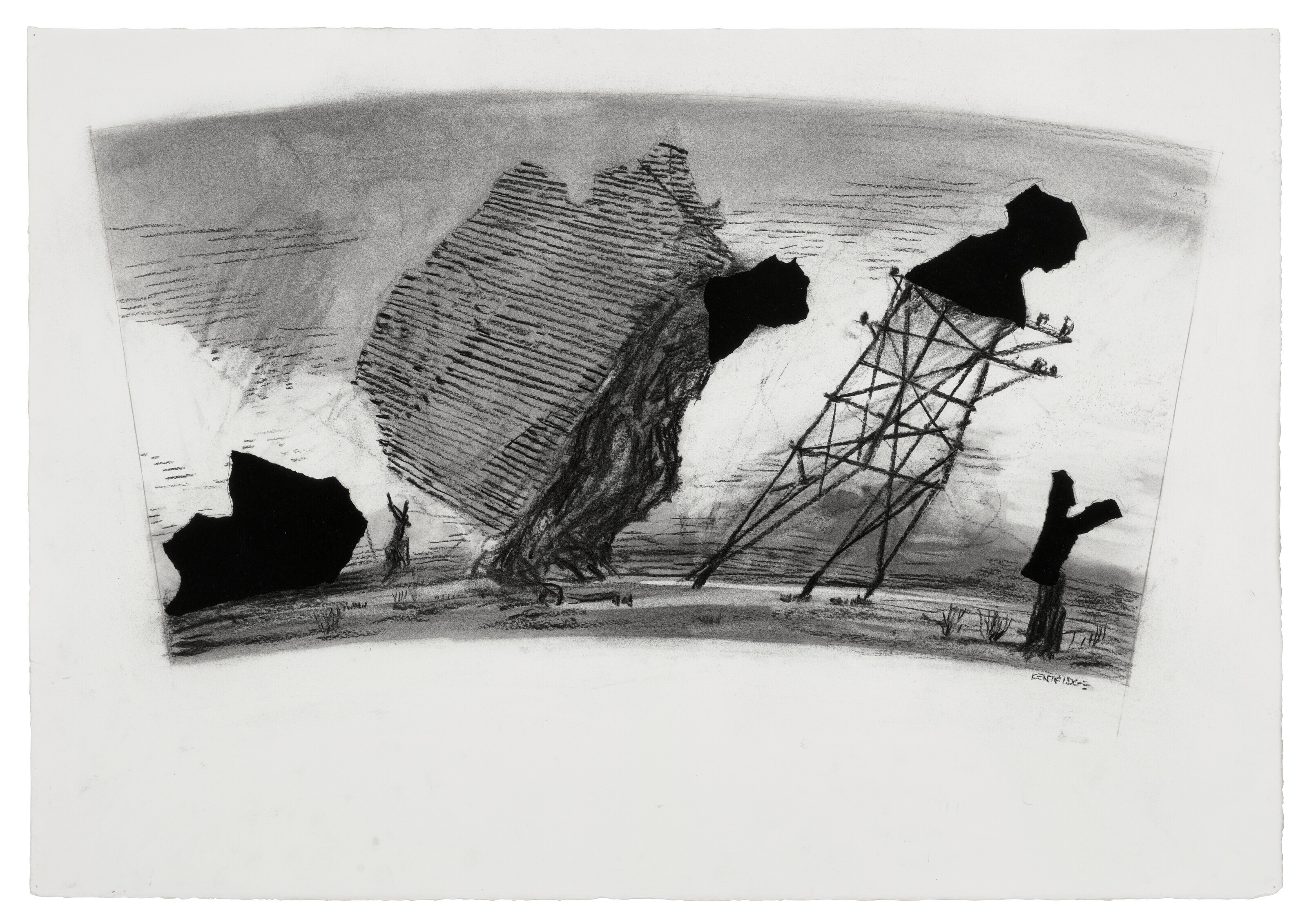 William Kentridge Charcoal Drawings