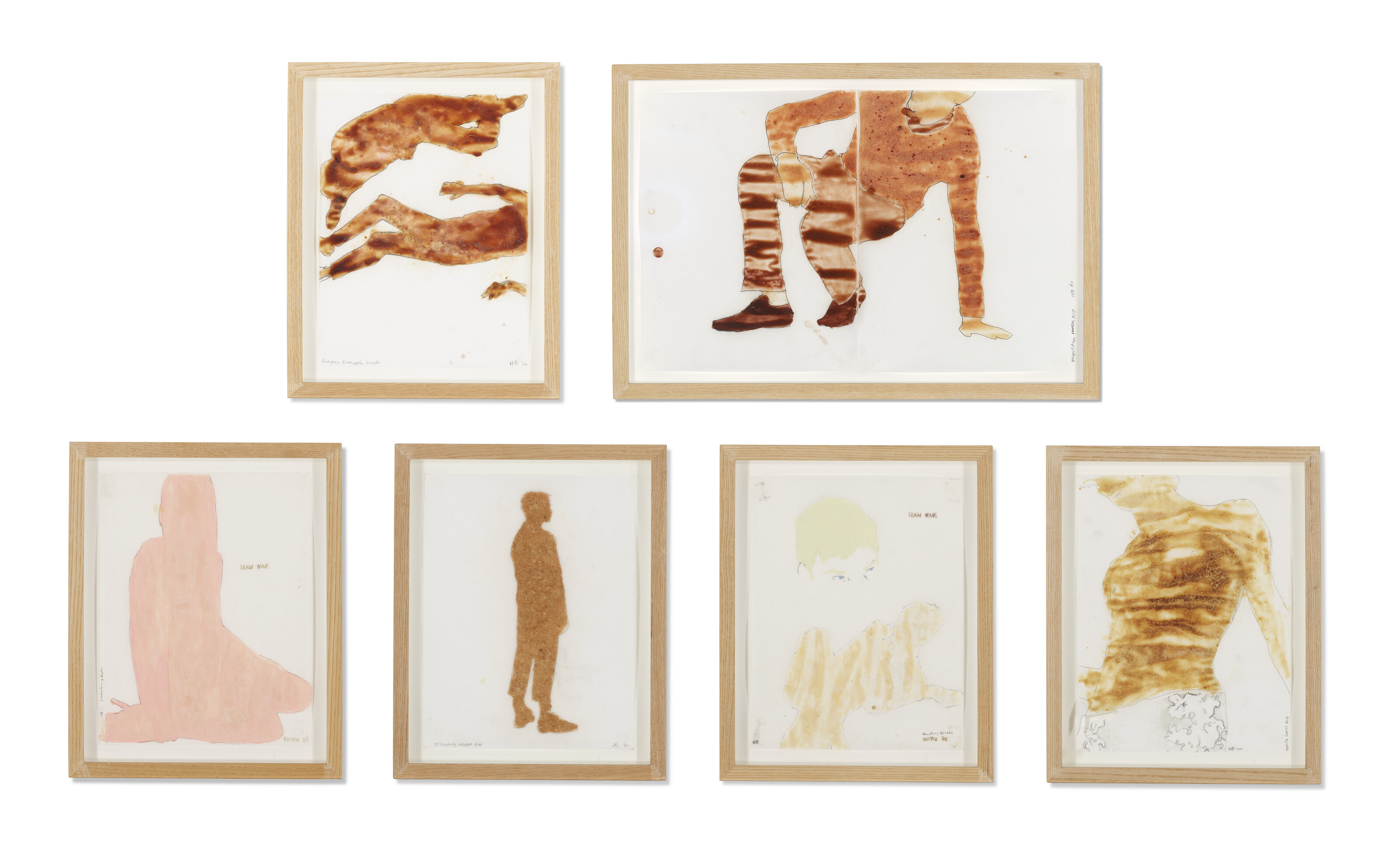 HERNAN BAS (B. 1978), Lounging Cranberry Couple; Neopolitan Prada Boy ...