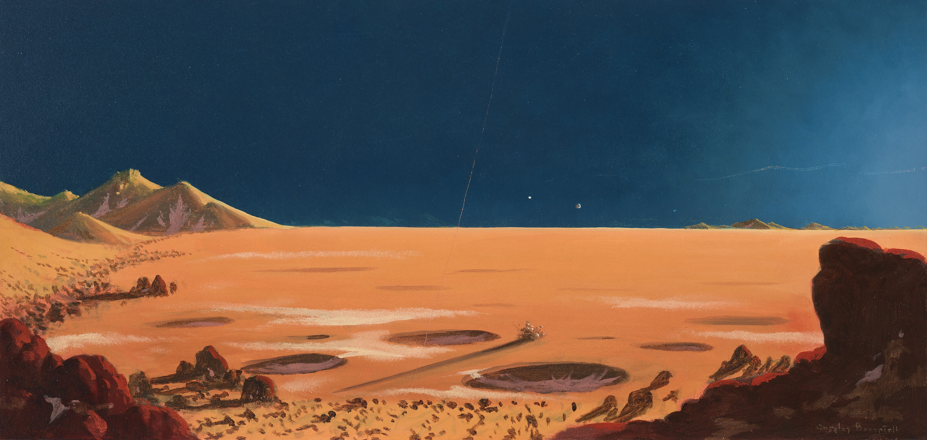 CHESLEY BONESTELL (1888-1986), TRANSIT OF THE EARTH | Christie’s