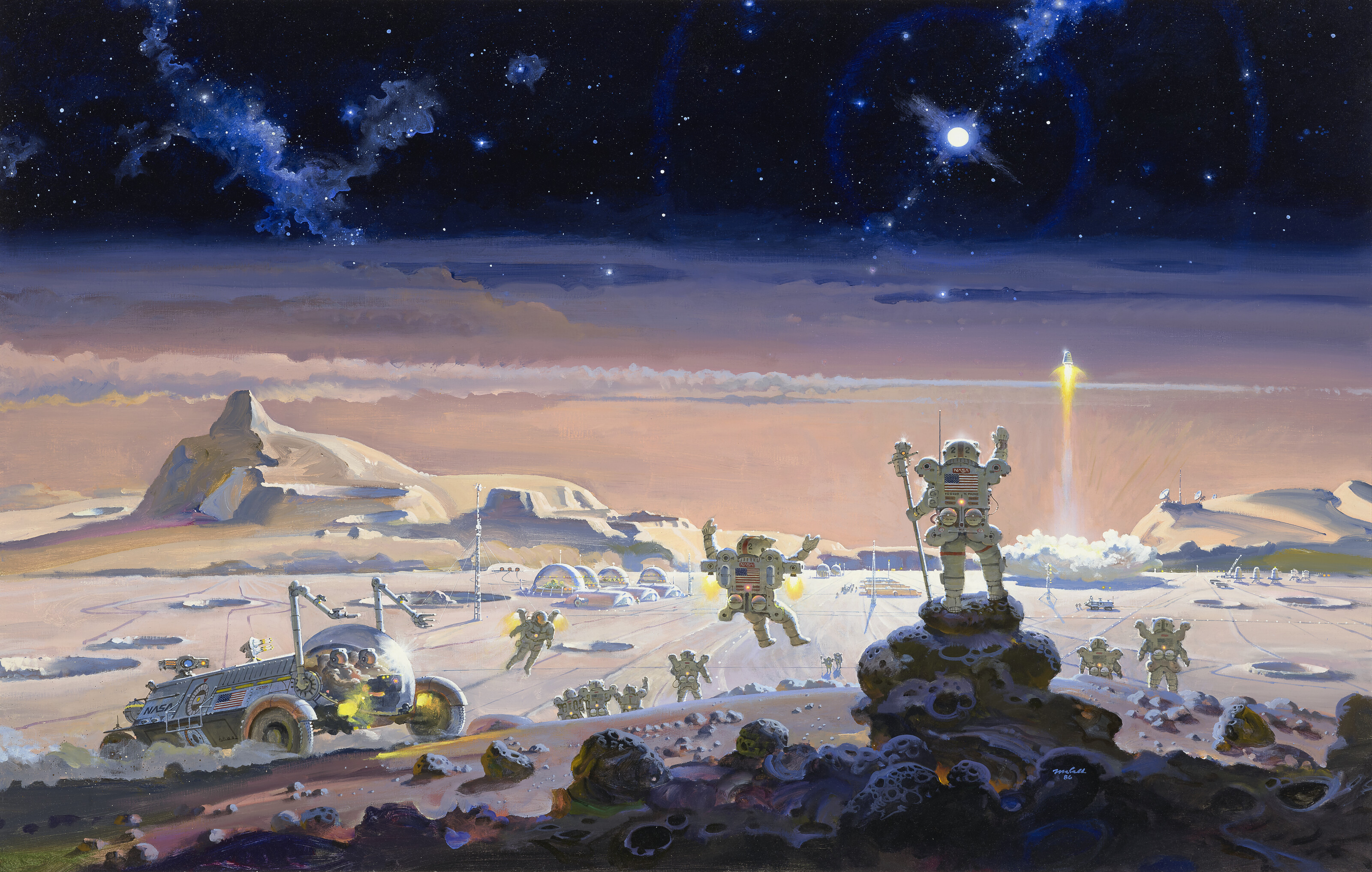 ROBERT T. MCCALL (1919-2010), PIONEERING THE SPACE FRONTIER NO. 8 ...