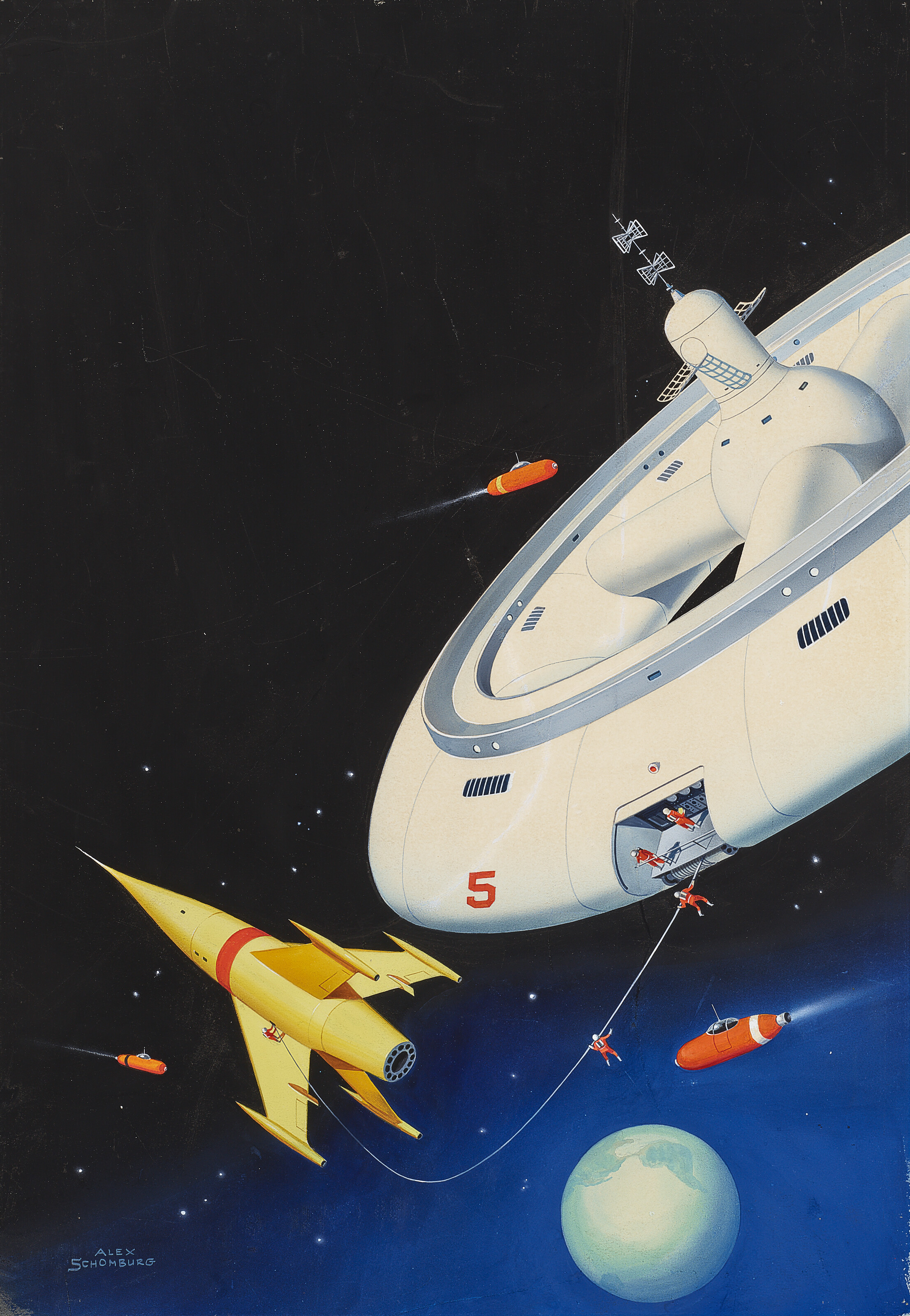 ALEX SCHOMBURG (1905-1998), SPACE STATION | Christie’s