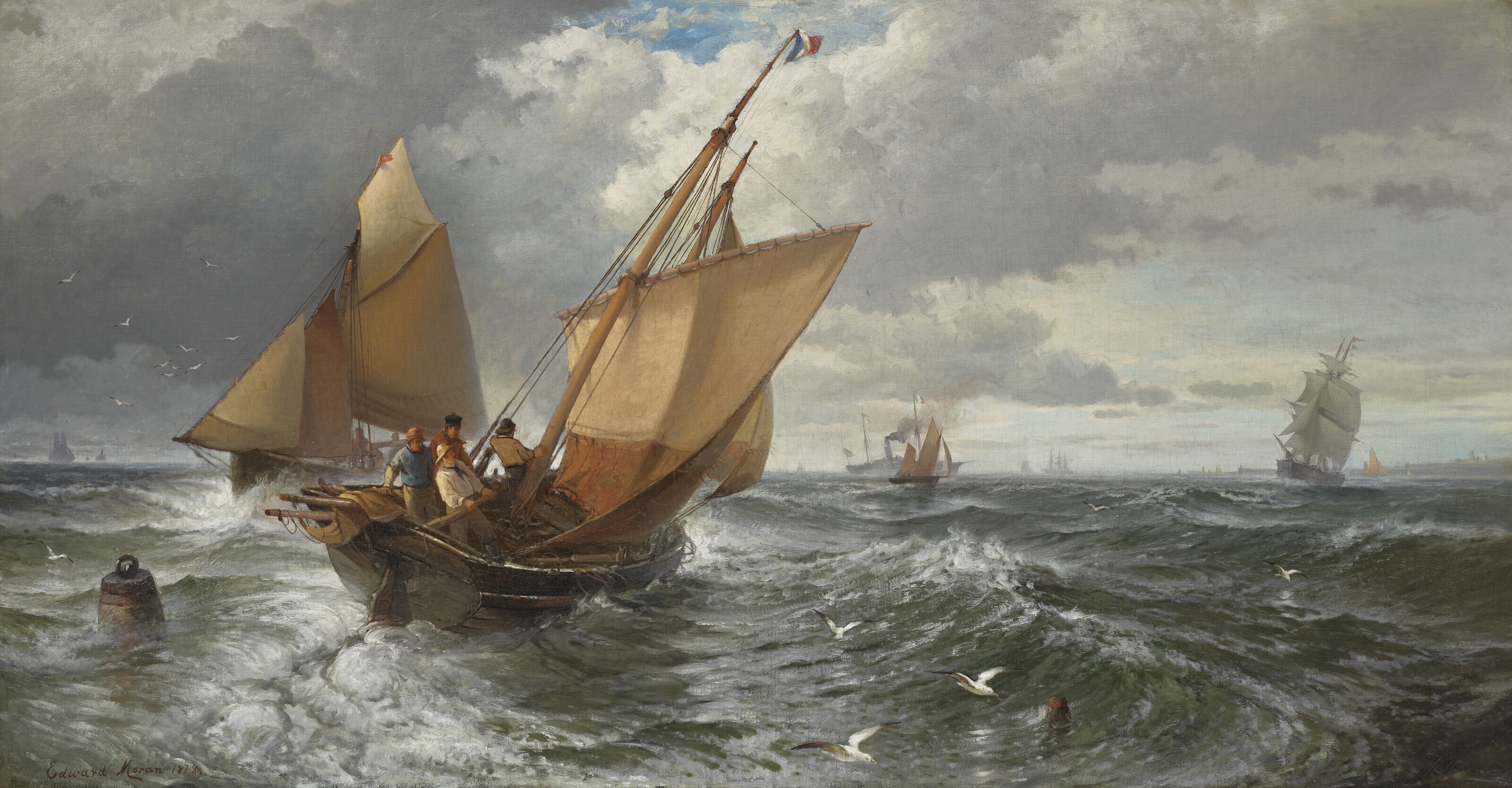 EDWARD MORAN (1829-1901), Off Calais Pier | Christie’s