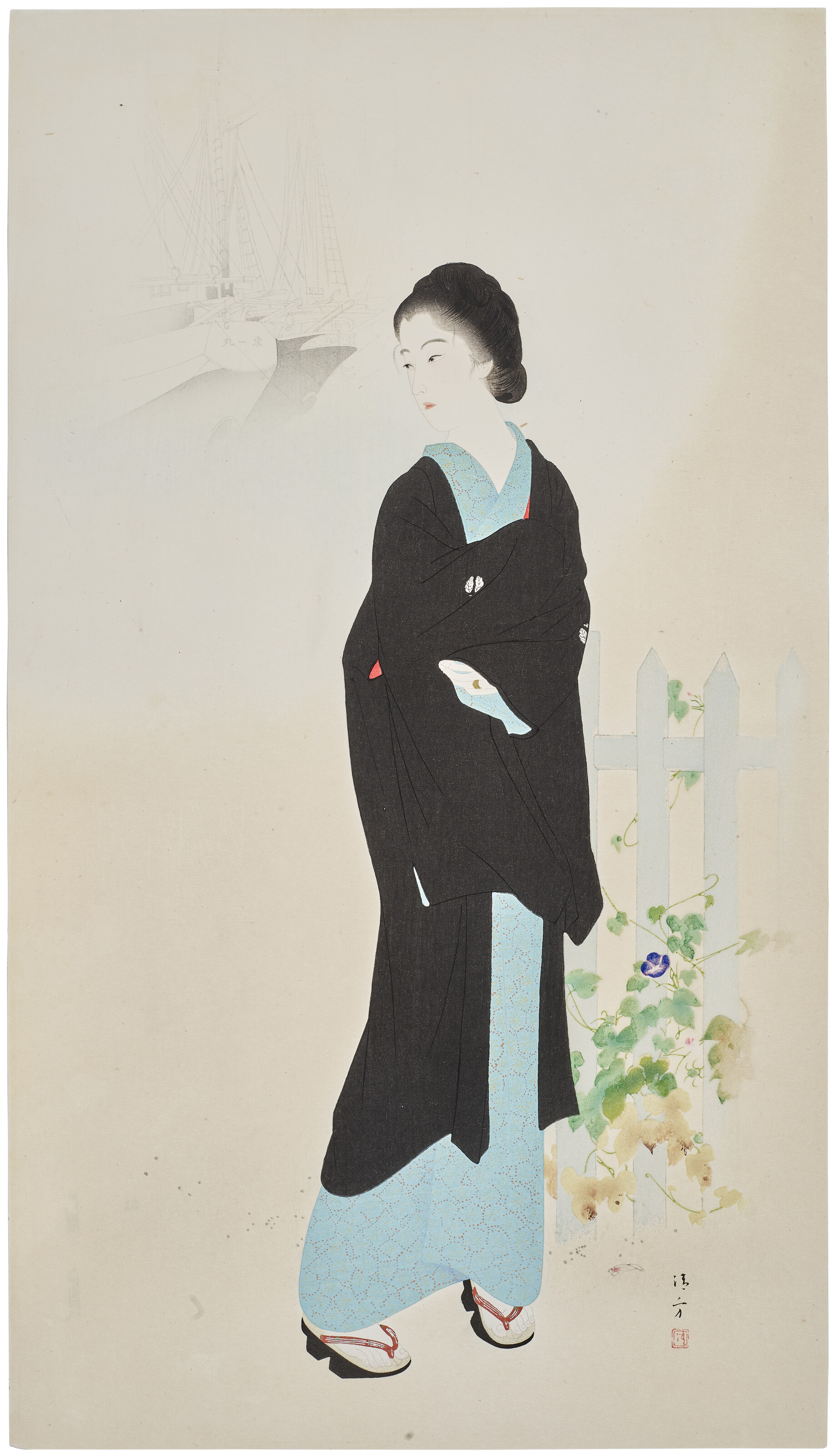 KABURAGI KIYOKATA (1878-1972), Tsukiji Akashi-cho | Christie’s