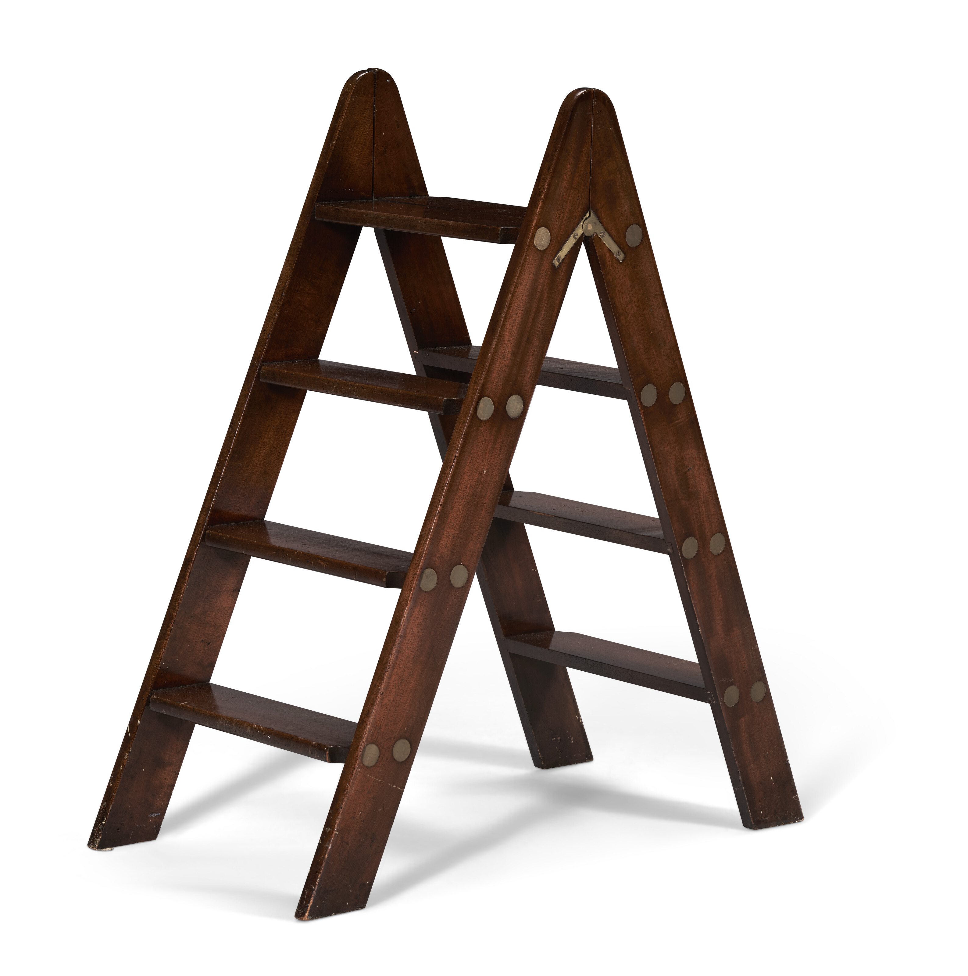 AN ENGLISH MAHOGANY FOLDING LIBRARY LADDER, 20TH CENTURY | Christie’s