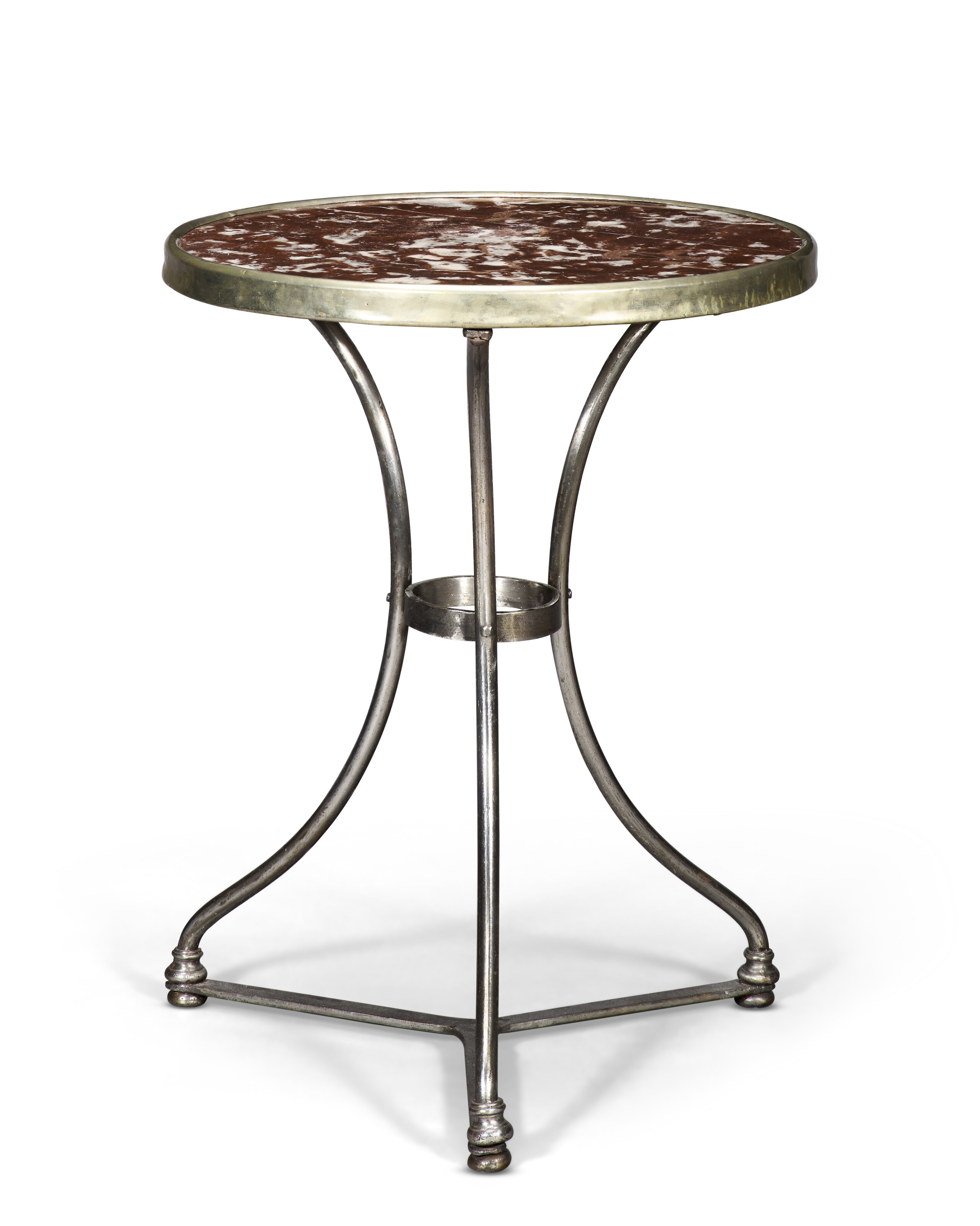 A POLISHED METAL AND MARBLE GUERIDON, 20TH CENTURY | Christie’s