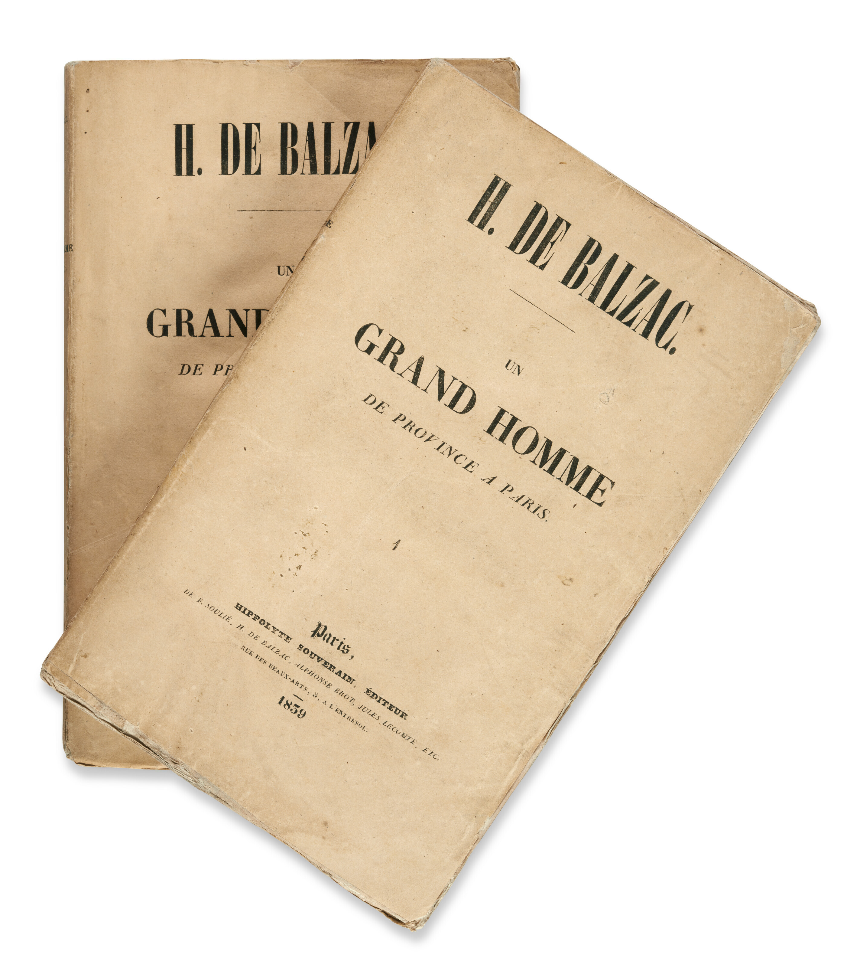 BALZAC, Honoré de (1799-1850), Un grand homme de province à Paris ...