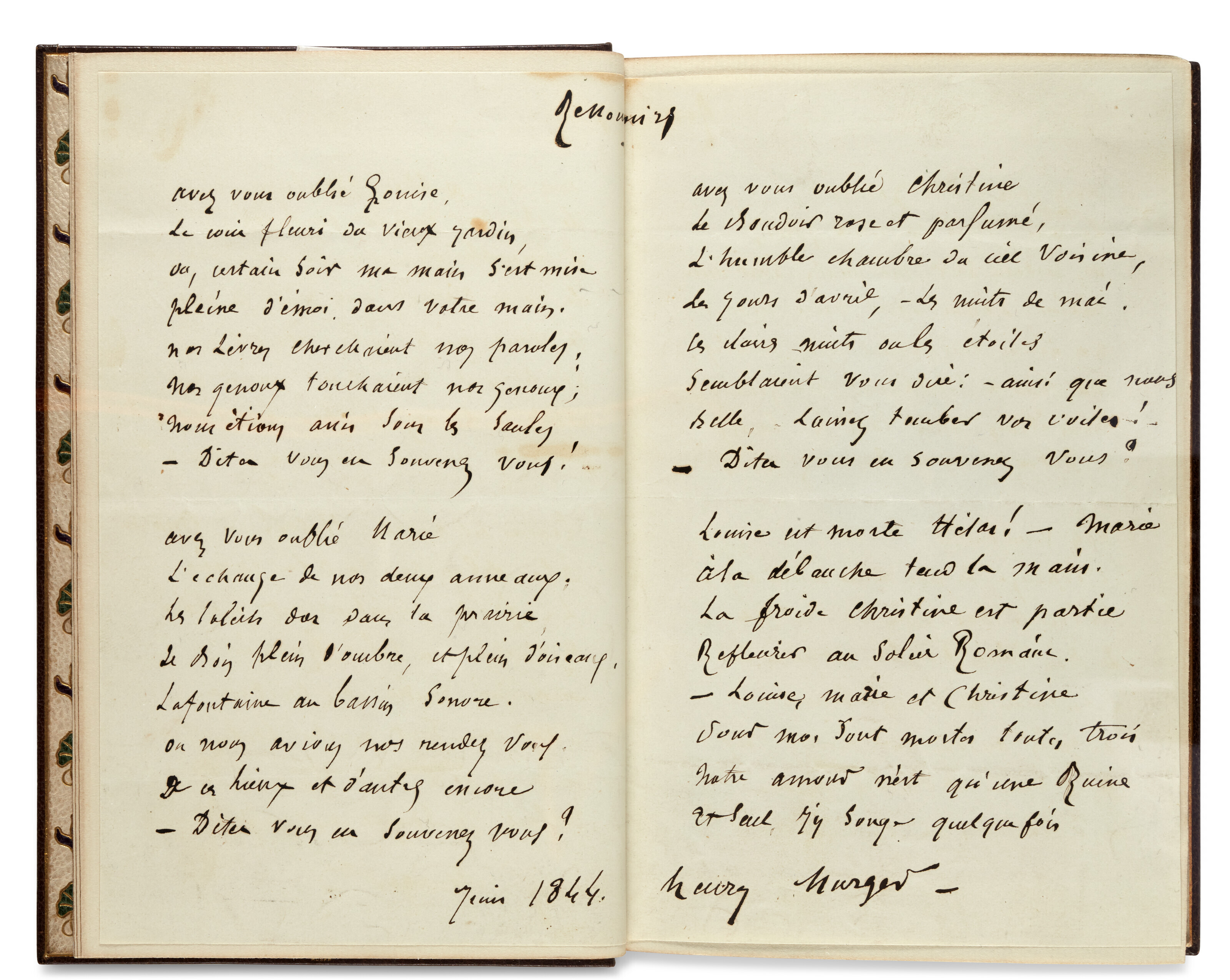 MURGER, Henry (1822-1861), Scènes de la bohème. Paris : Michel Lévy ...