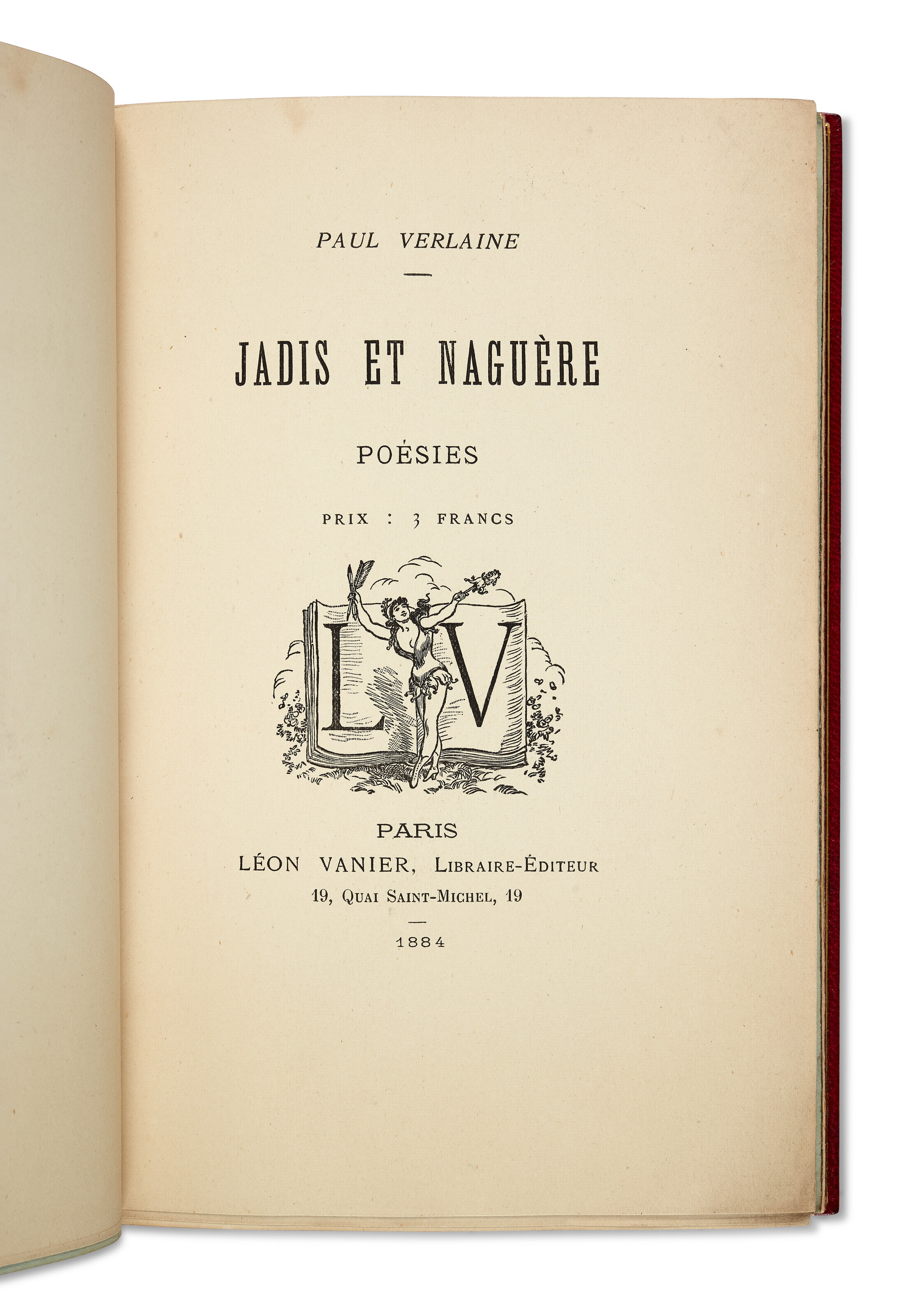 VERLAINE, Paul (1844-1896), Jadis et naguère. Poésies. Paris : Léon ...
