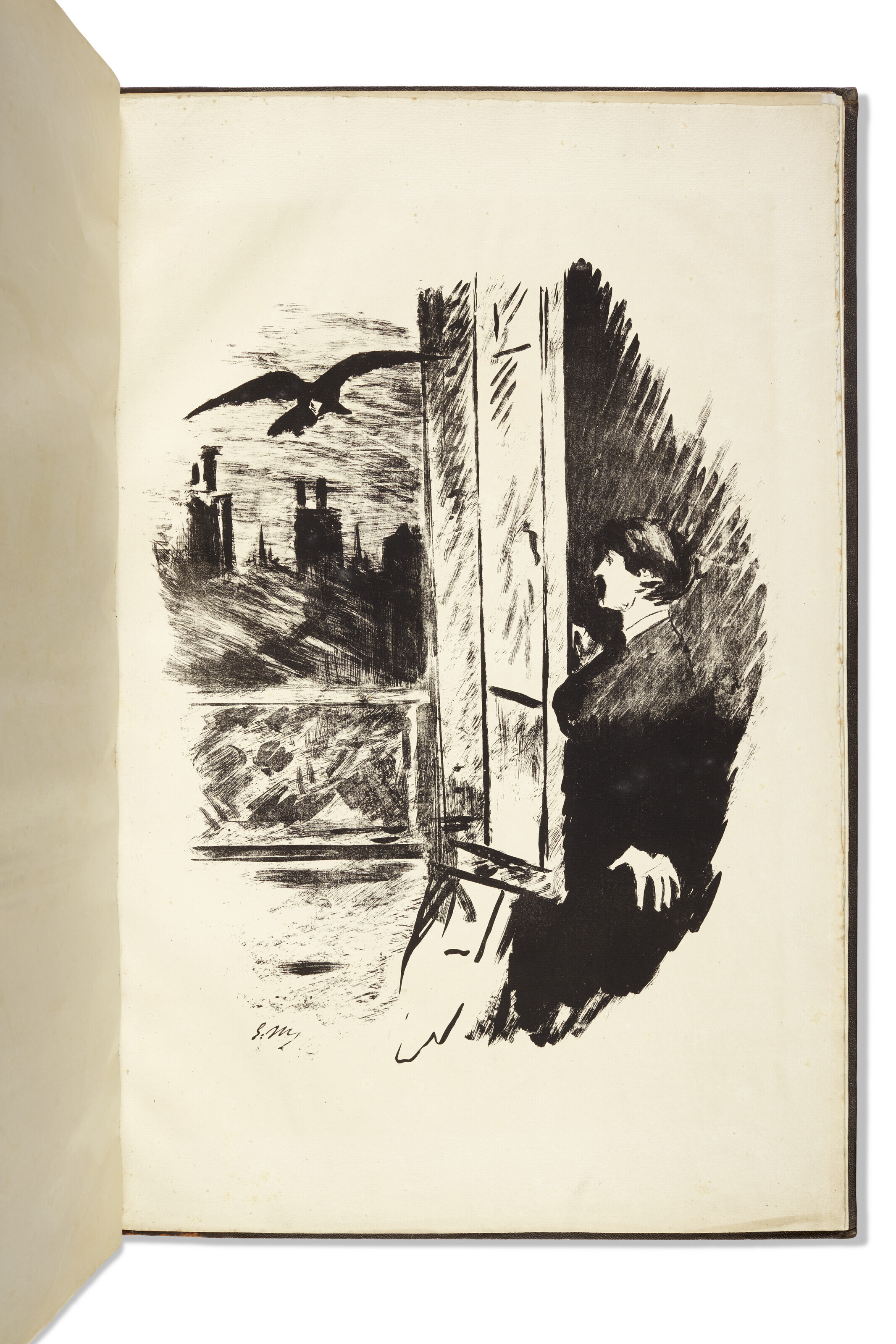 MANET, Édouard (1832-1883), Stéphane MALLARMÉ (1842-1898) et Edgar ...