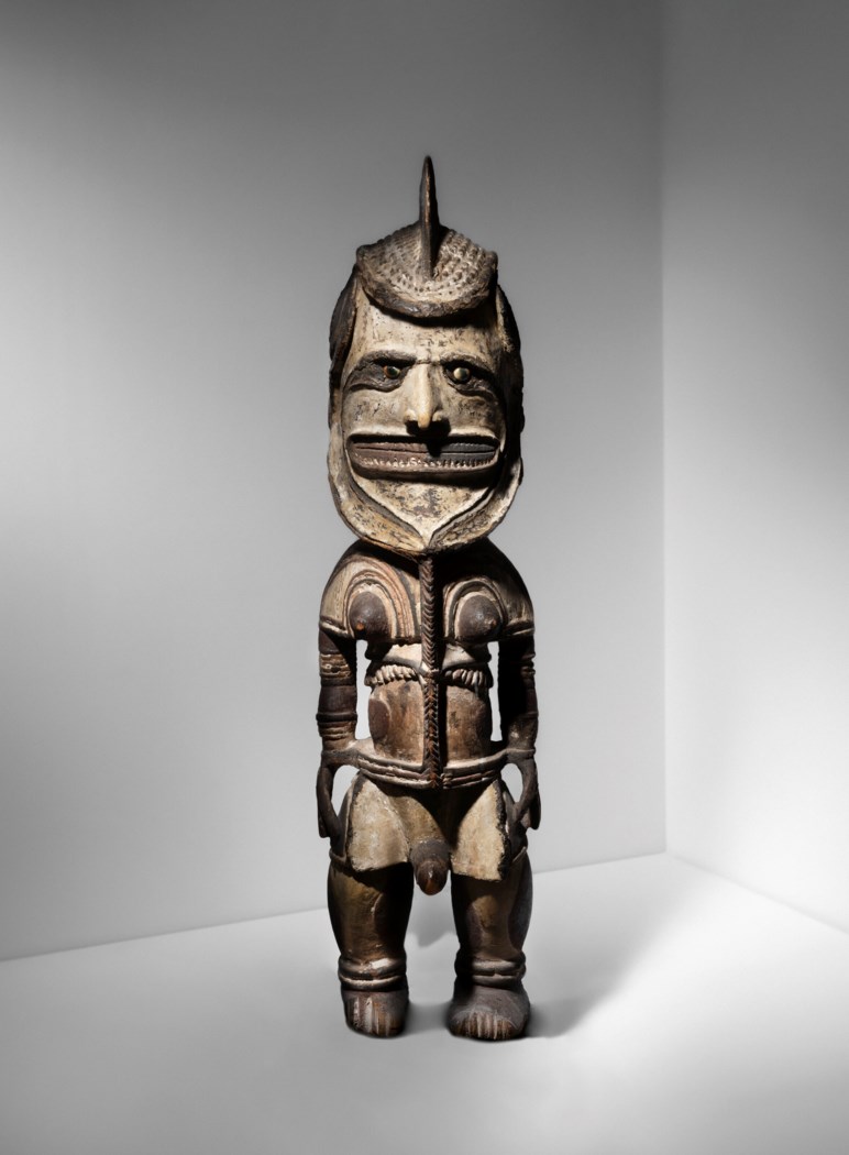 Statue uli, Nouvelle-Irlande, Archipel Bismarck, Papouasie-Nouvelle ...