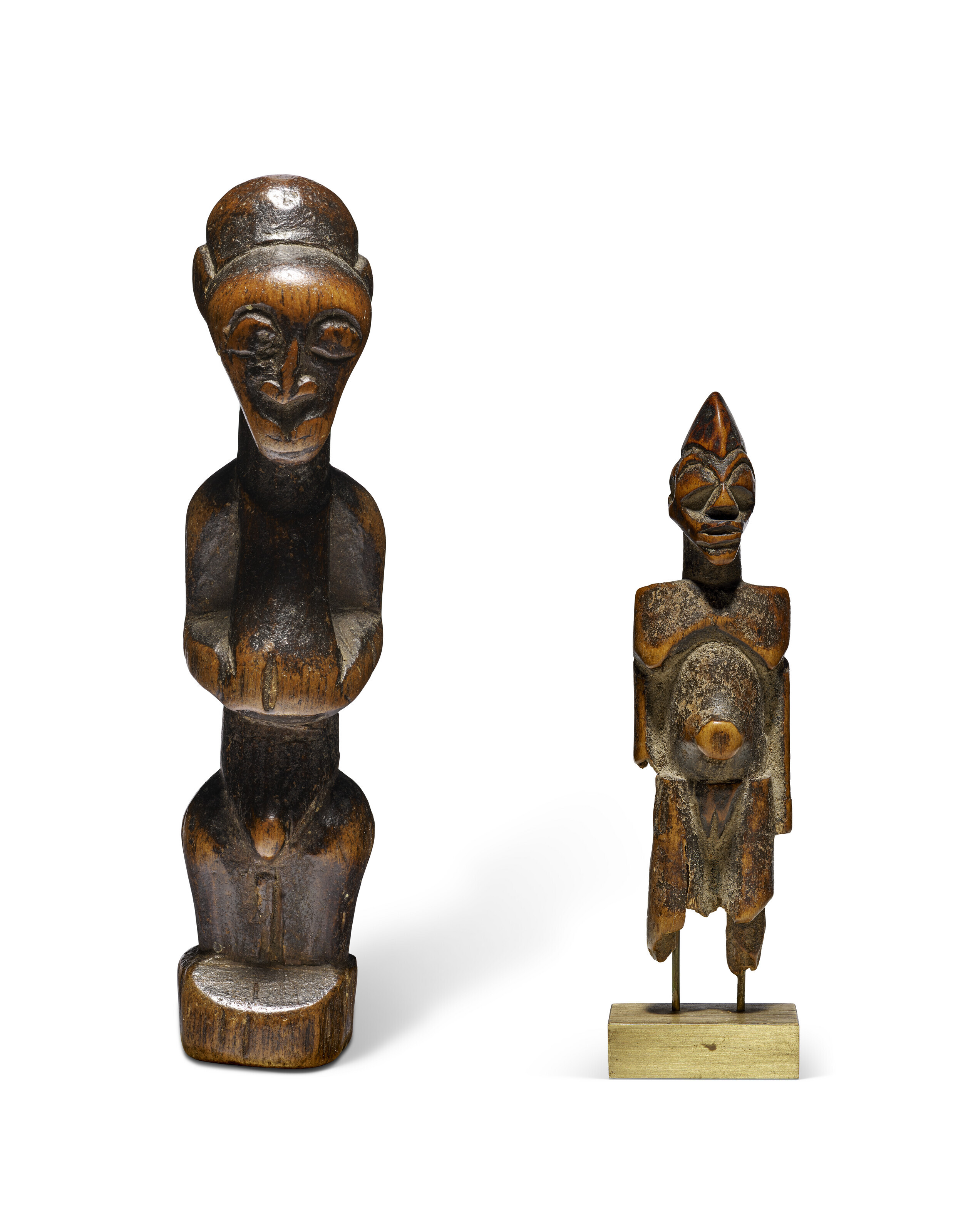 Statues Songyé et Lobi, République démocratique du Congo et Burkina ...