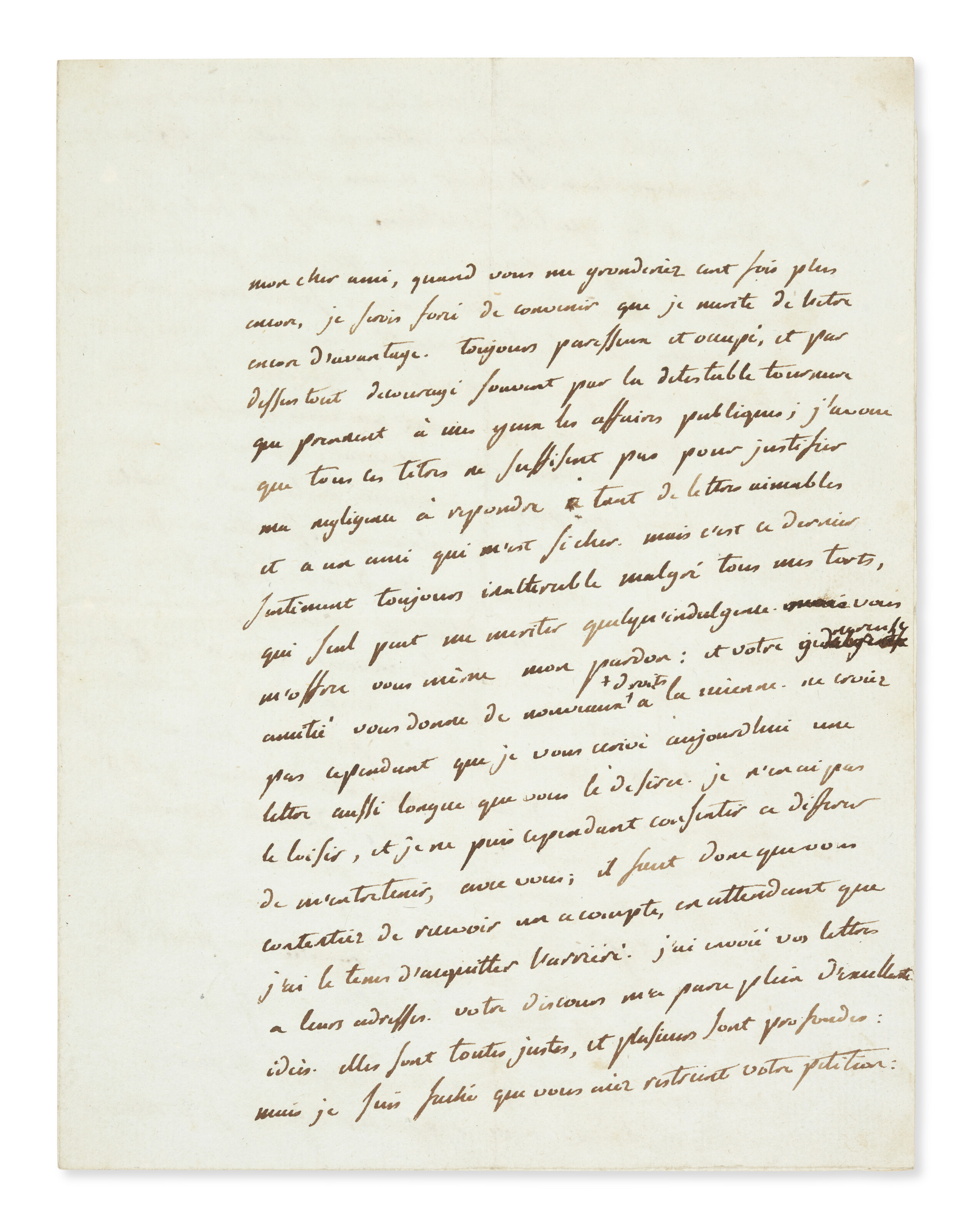 ROBESPIERRE, Maximilien de (1758-1794), Lettre autographe signée à un ...