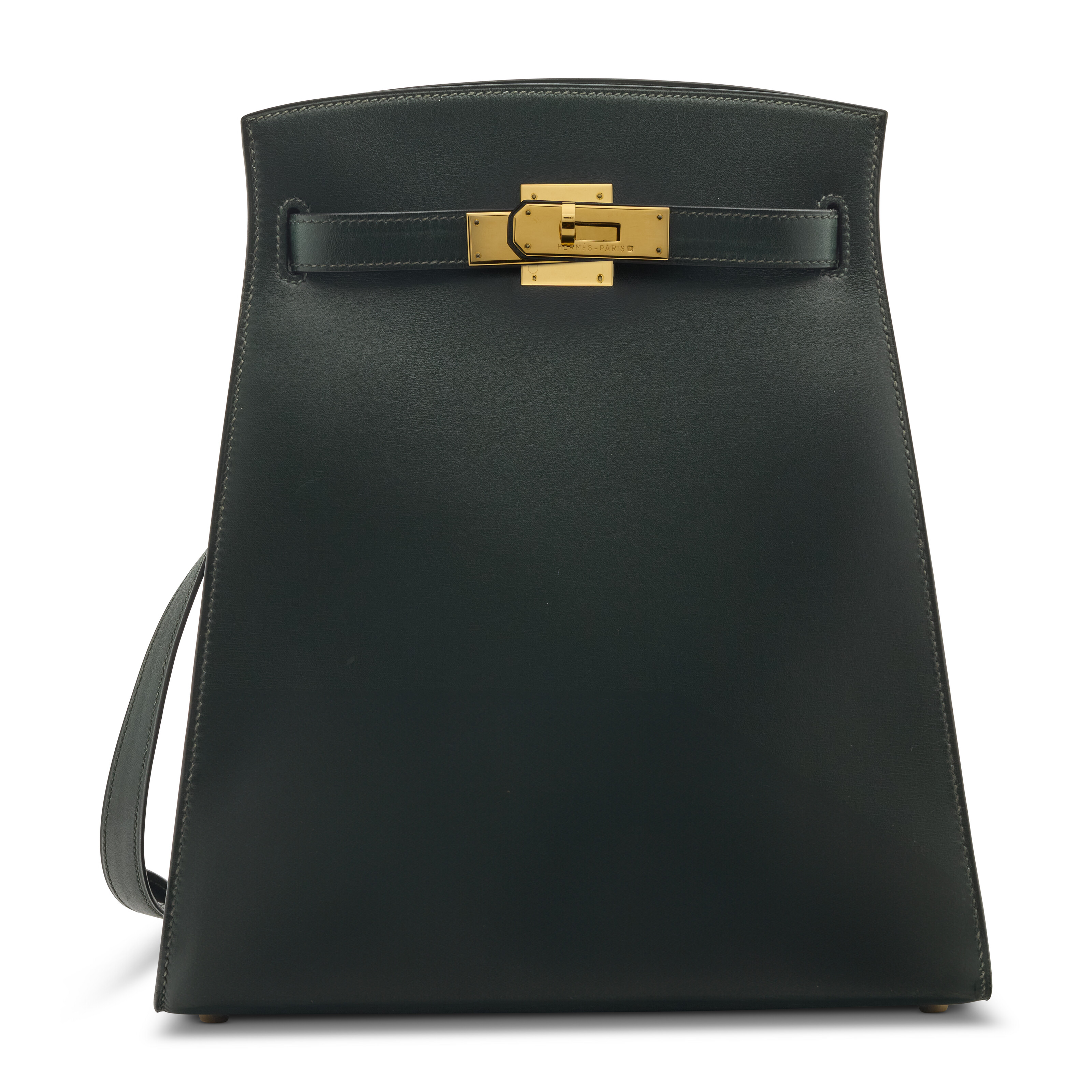 A VERT FONCÉ CALF BOX LEATHER KELLY SPORT 29 WITH GOLD HARDWARE, HERMÈS ...