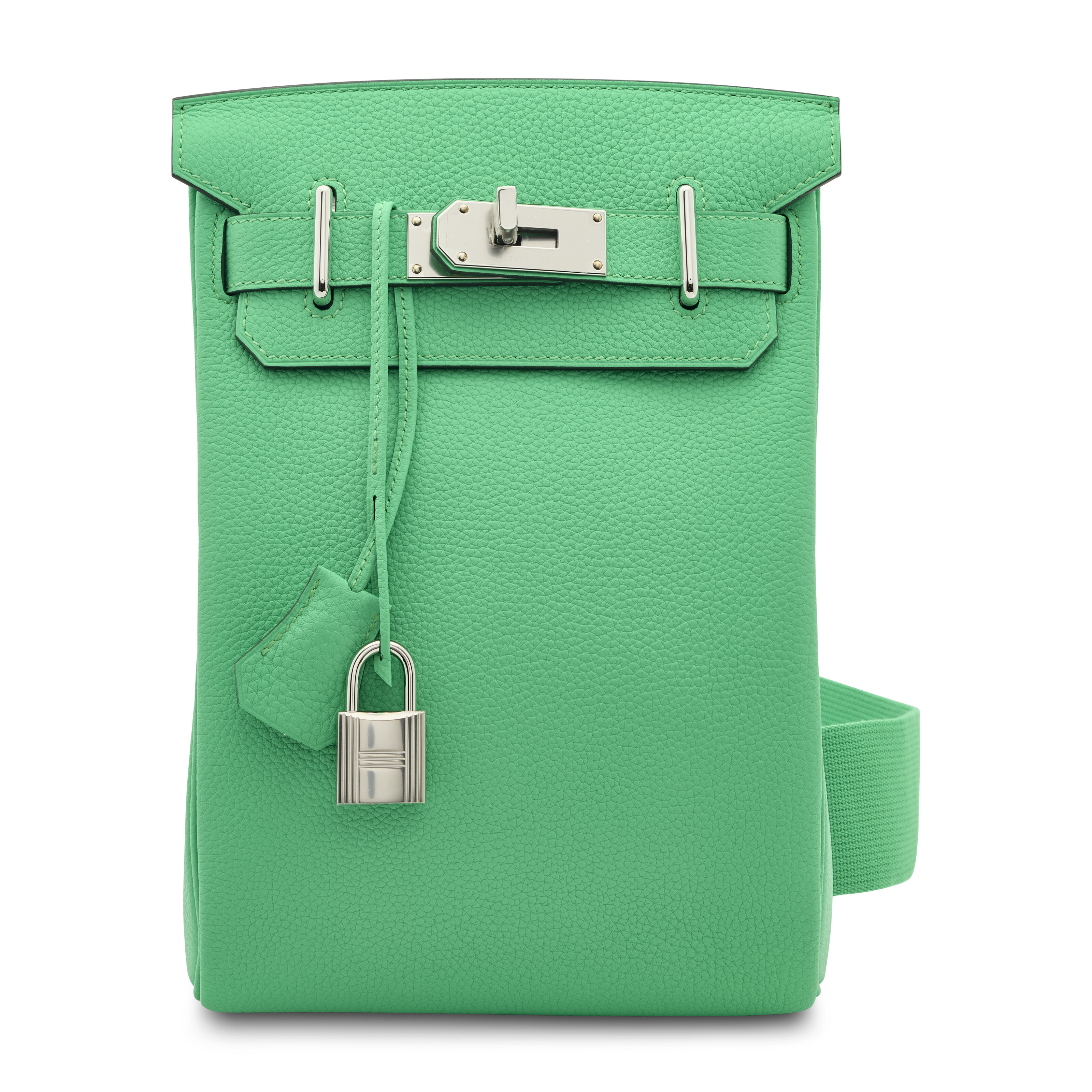 A VERT COMICS TOGO LEATHER HAC À DOS PM WITH PALLADIUM HARDWARE, HERMÈS ...