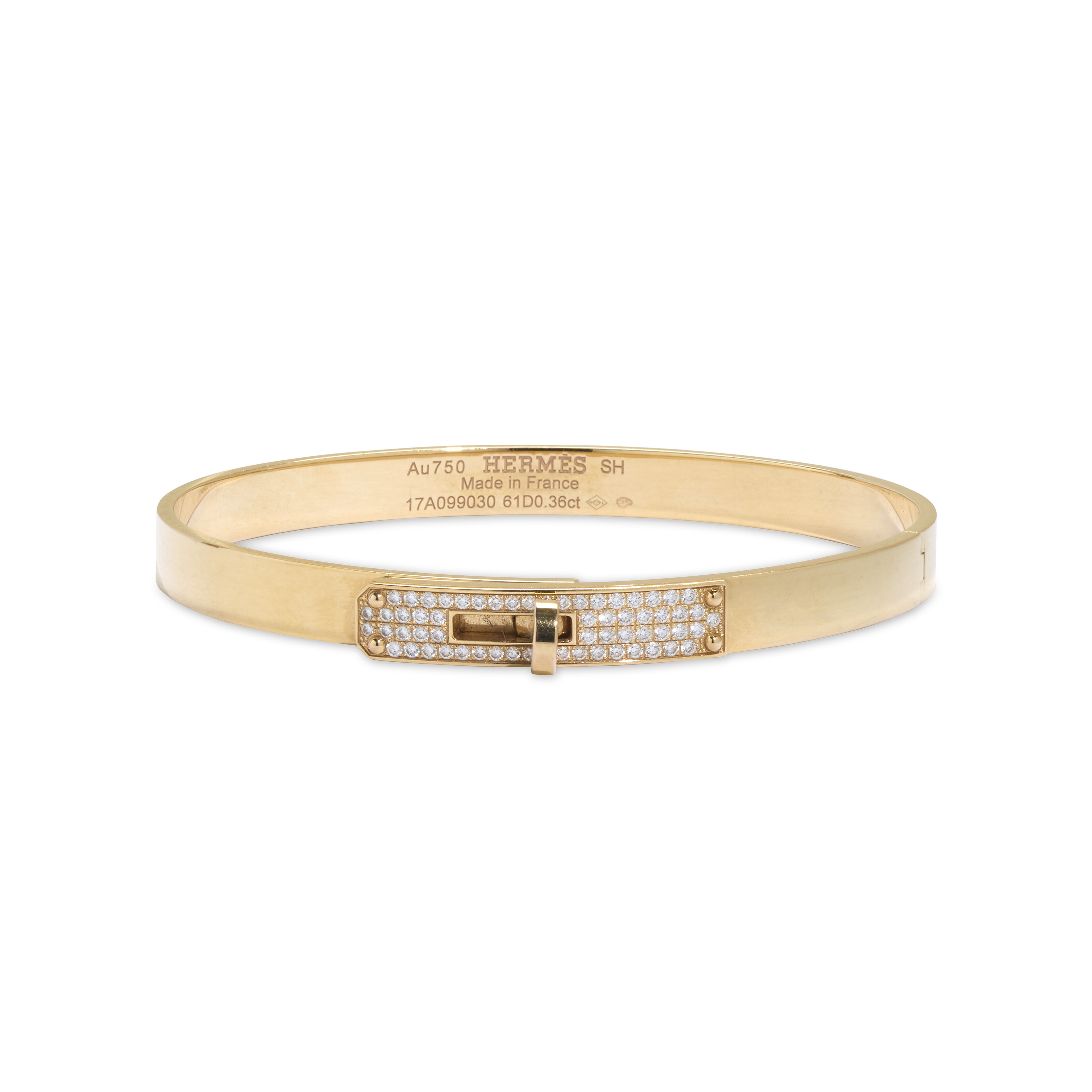 AN 18K YELLOW GOLD & DIAMOND KELLY BRACELET, HERMÈS, 2020S | Christie’s