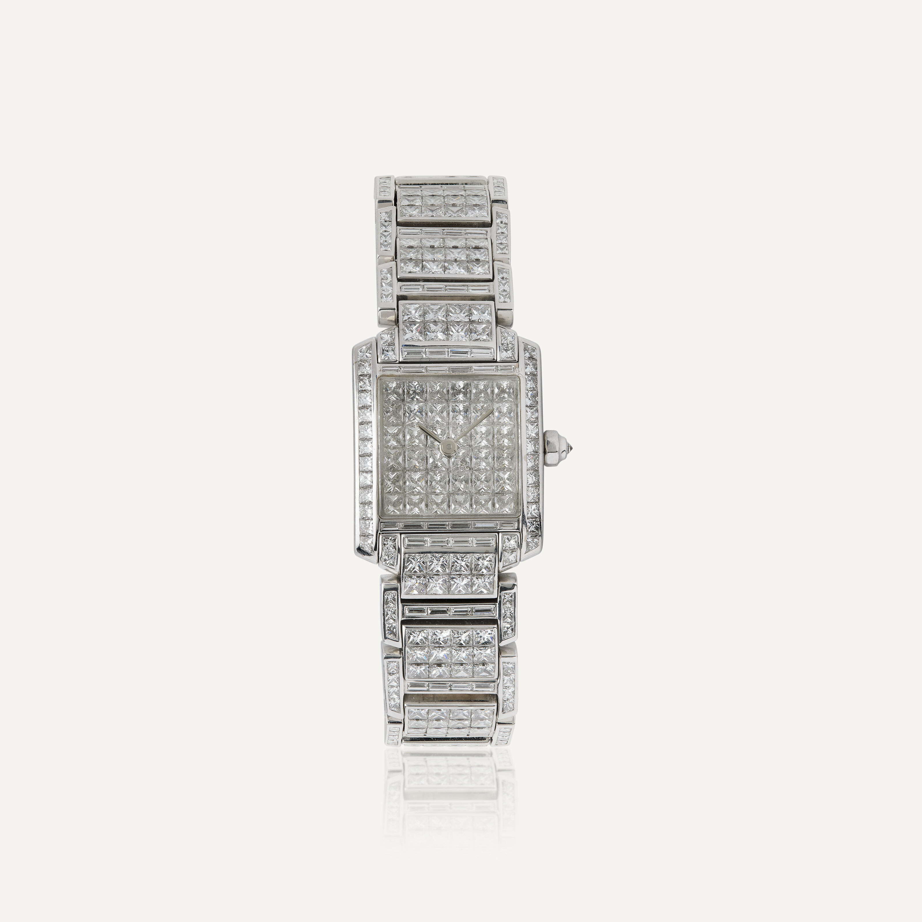 CARTIER MONTRE DE DAME ‘TANK FRANÇAISE’ DIAMANTS, | Christie’s