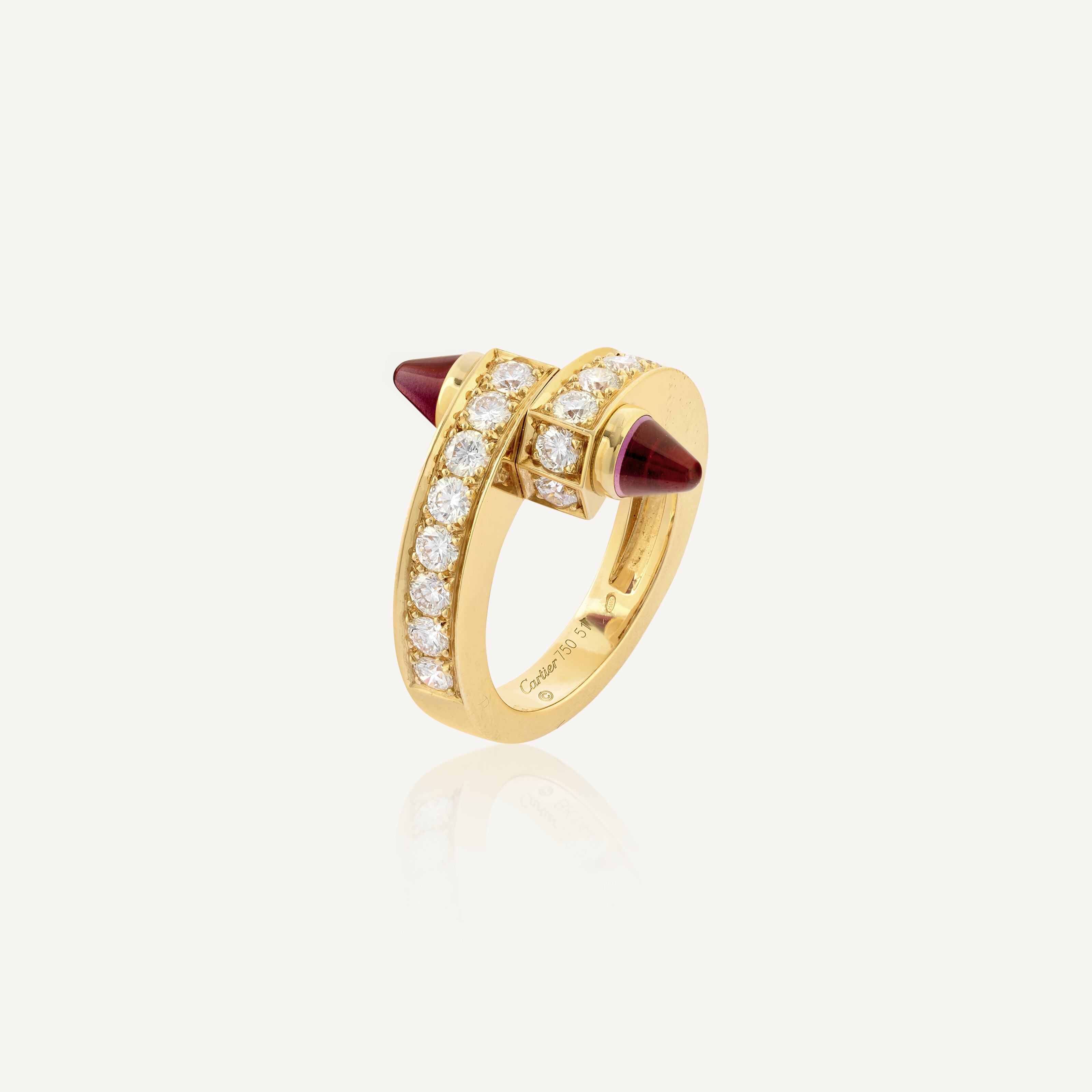 CARTIER BAGUE 'MENOTTE' RUBIES ET DIAMANTS, | Christie’s