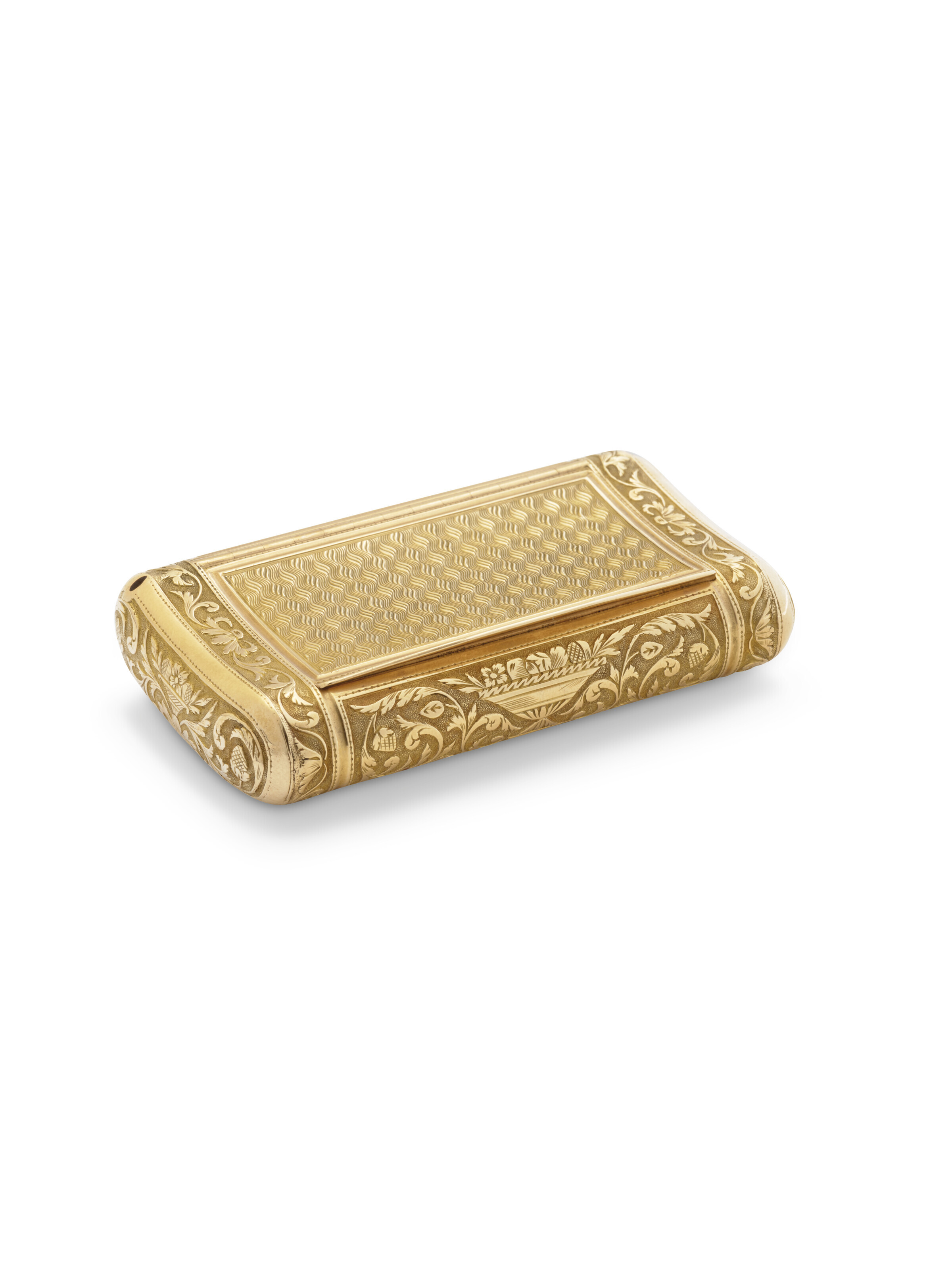 TABATIÈRE DE POCHE FRANÇAISE EN OR, PAR SIMON-ACHILLE LÉGER, PARIS ...