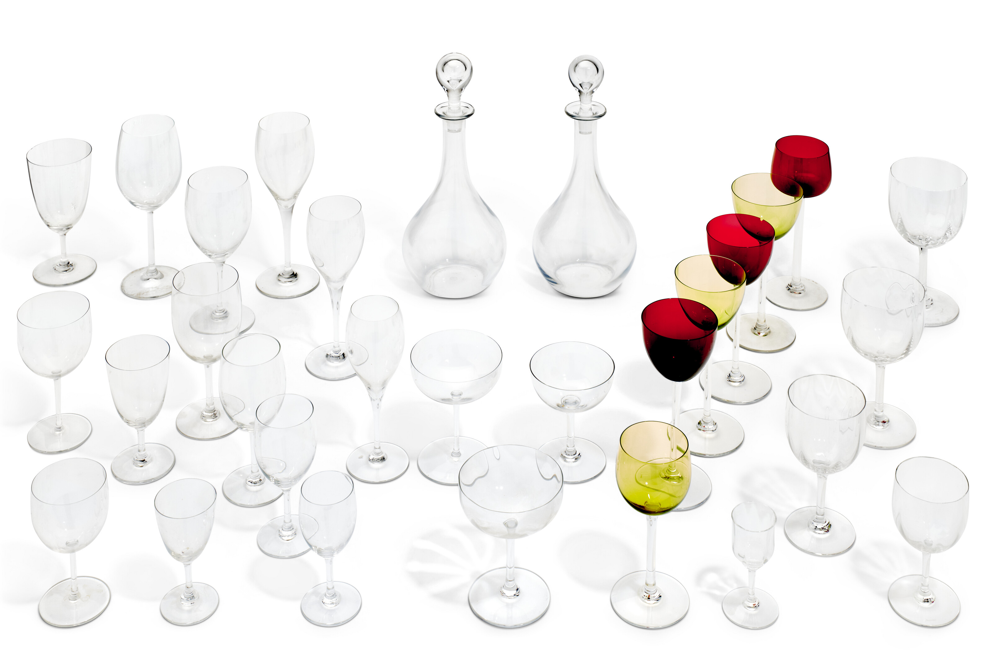 PARTIE DE SERVICE COMPOSITE DE VERRES EN CRISTAL DE BACCARAT, XXE ...