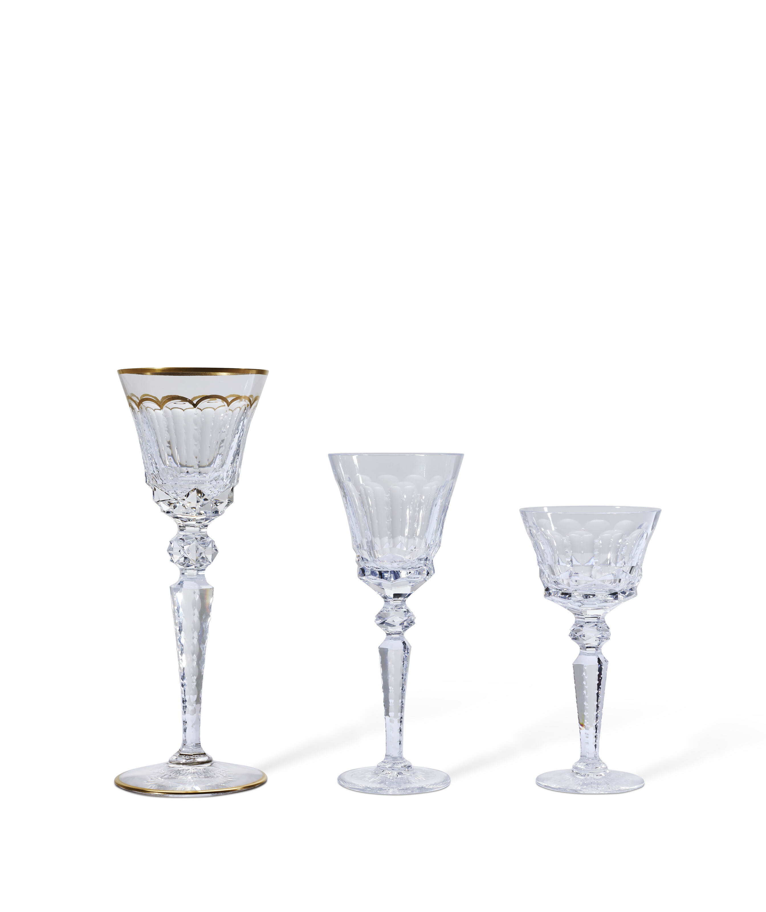 PARTIE DE SERVICE COMPOSITE DE VERRES EN CRISTAL DE ST. LOUIS, XXE ...