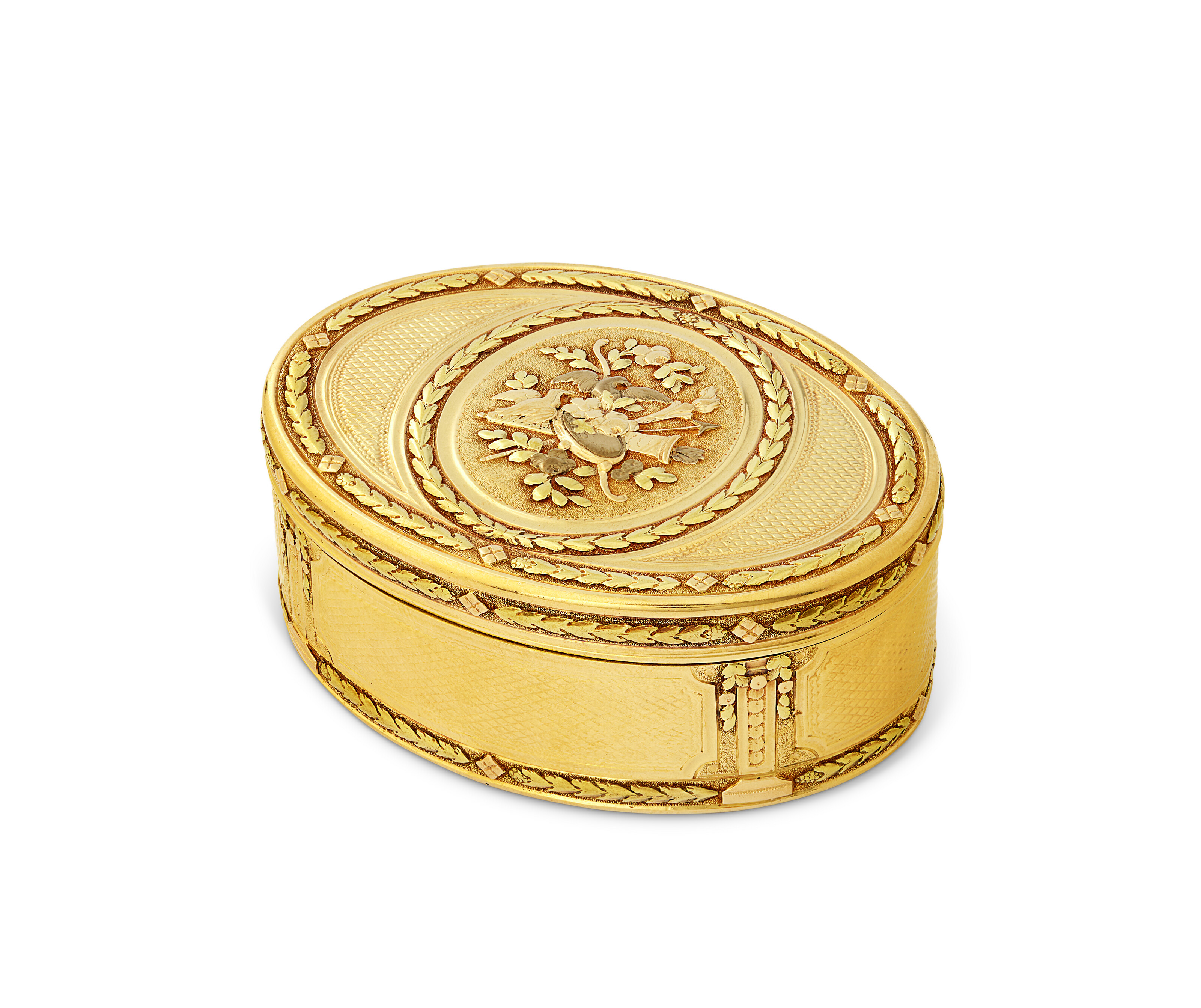 TABATIÈRE EN OR DE QUATRE COULEURS D’ÉPOQUE LOUIS XVI, PAR PHILIPPE ...