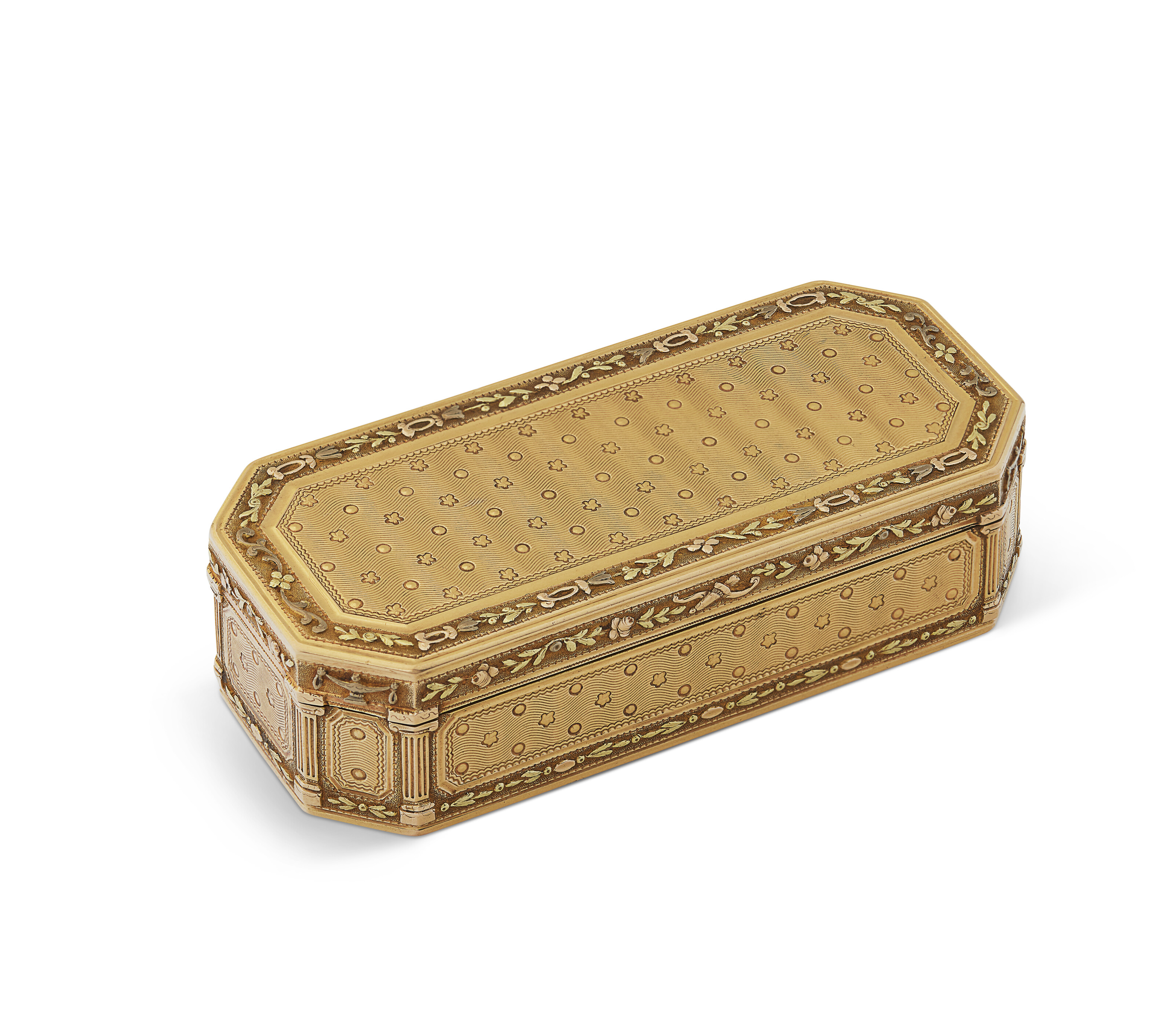 TABATIÈRE EN OR DE TROIS COULEURS D’ÉPOQUE LOUIS XVI, PAR JACQUES ...