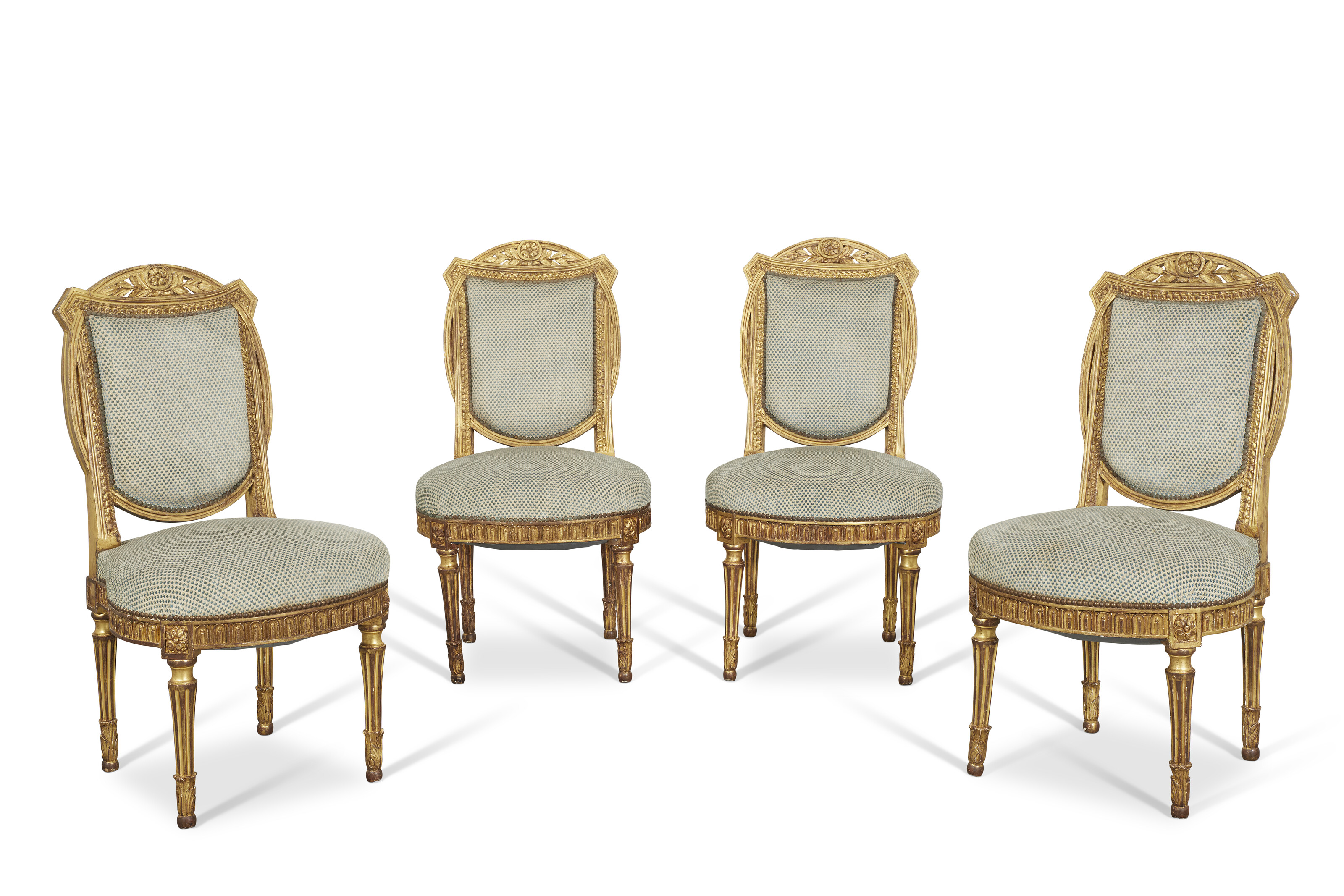 SUITE DE QUATRE CHAISES D'ÉPOQUE NÉOCLASSIQUE, ITALIE DU NORD, DERNIER ...