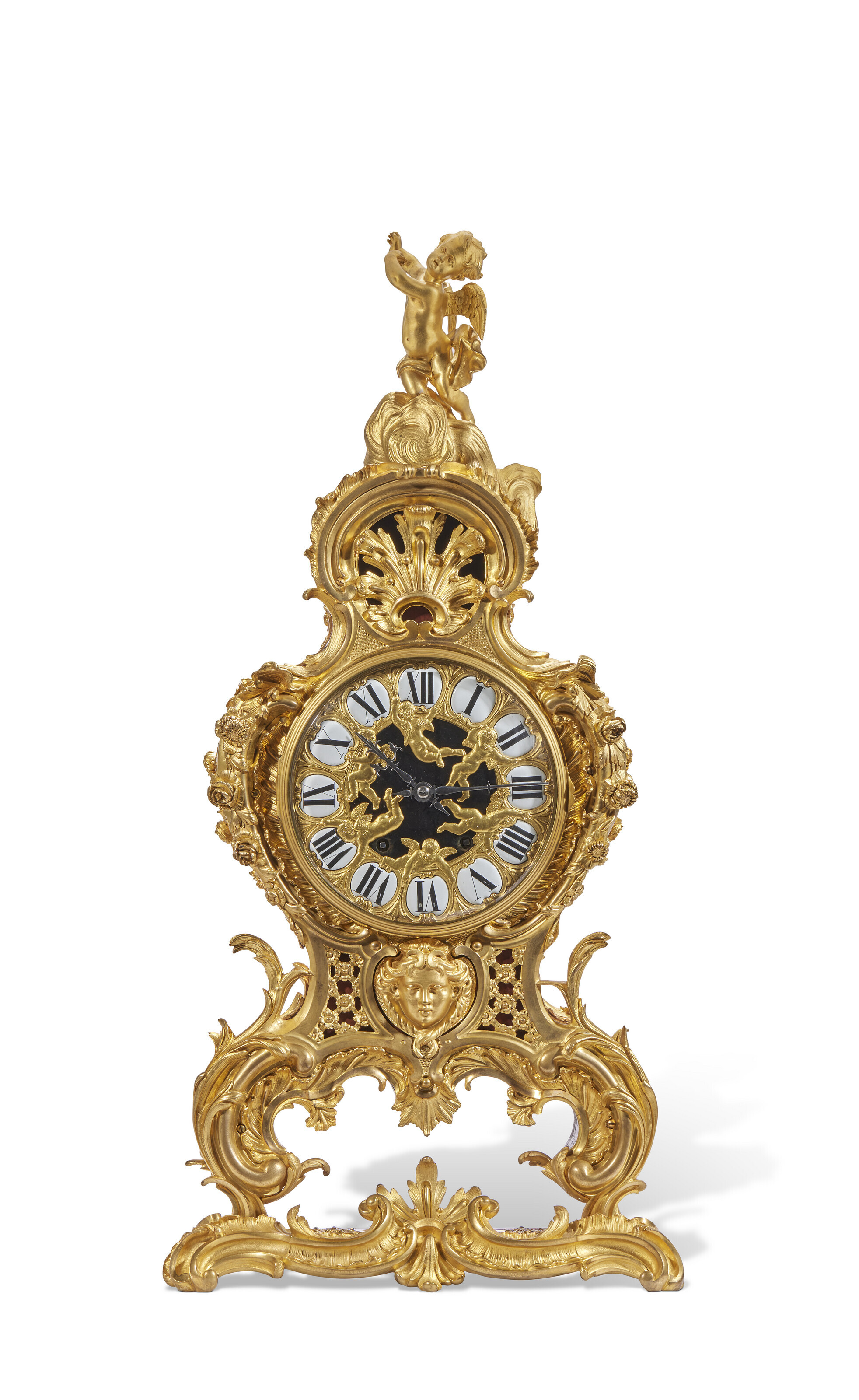 PENDULE DE STYLE RÉGENCE, SIGNATURE DE RAINGO FRÈRES, D'APRÈS UN MODÈLE ...