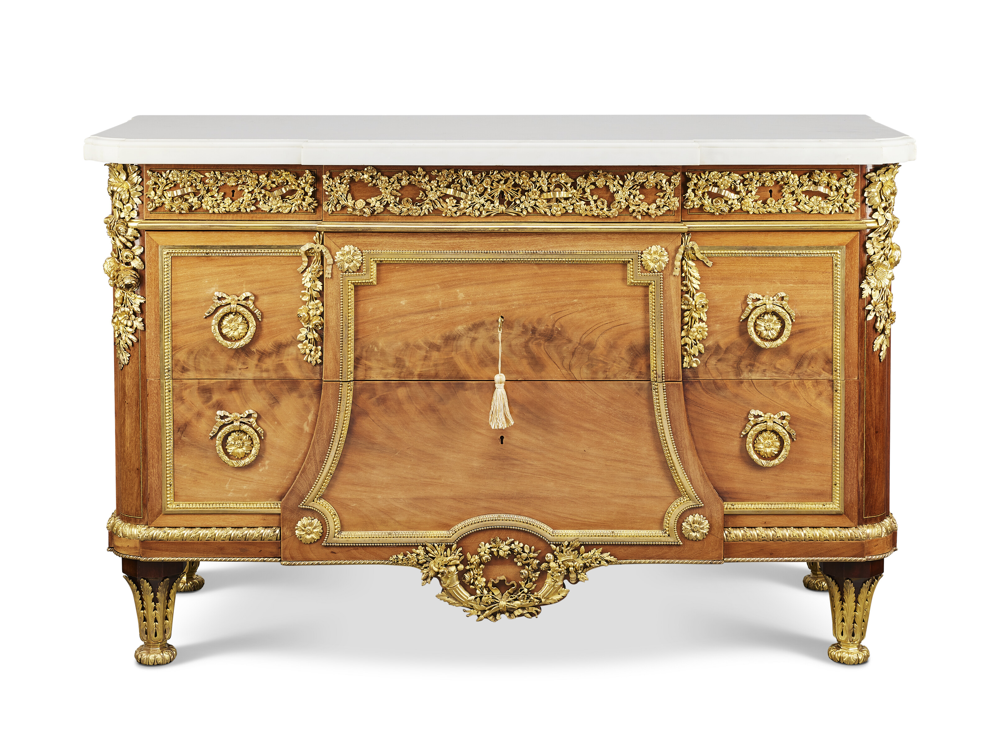 COMMODE DE STYLE LOUIS XVI, FIN DU XIXE SIÈCLE, DANS LE GOÛT DE JEAN ...