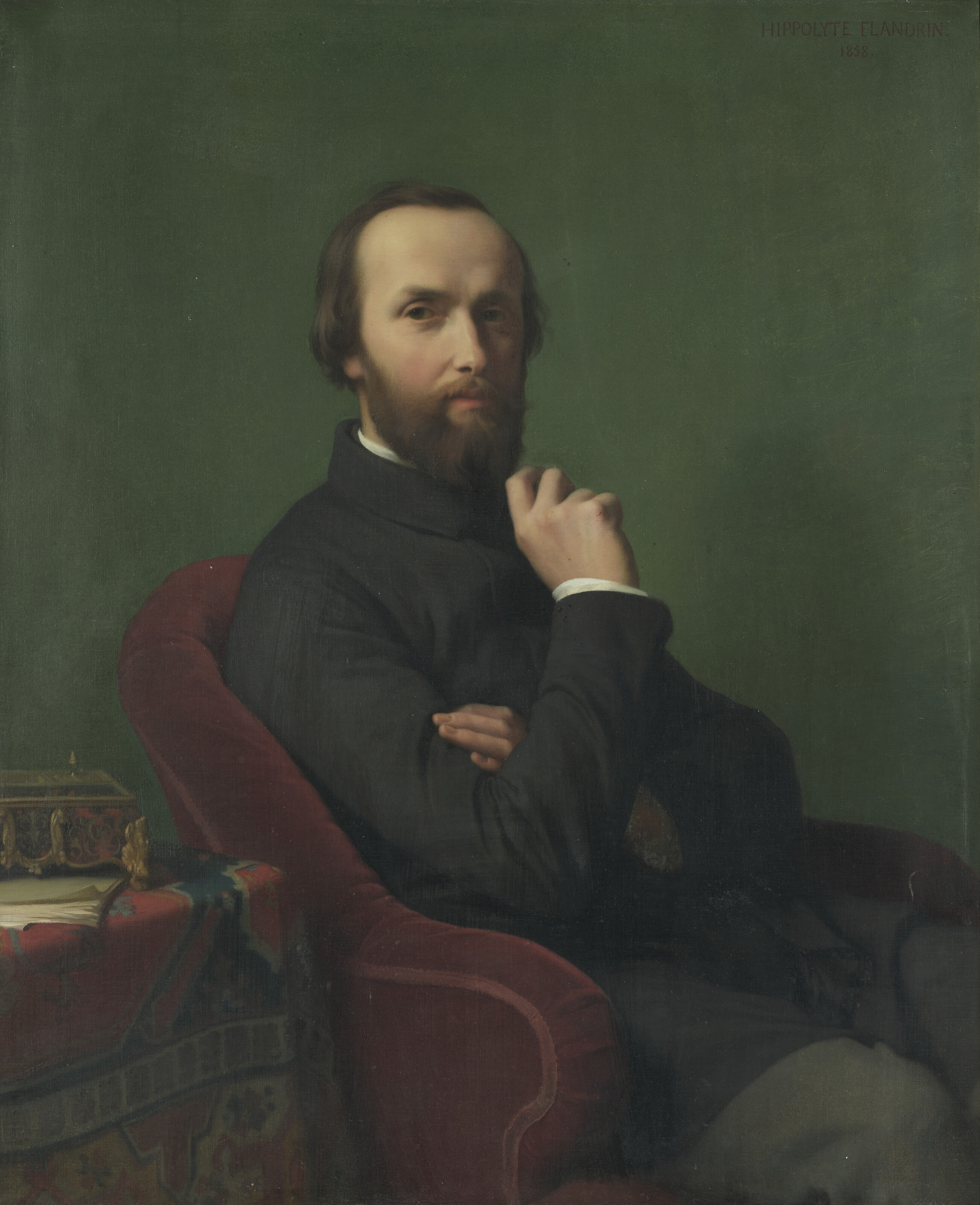 JEAN-HIPPOLYTE FLANDRIN (LYON 1809-1864 ROME), Portrait d'Alexandre ...