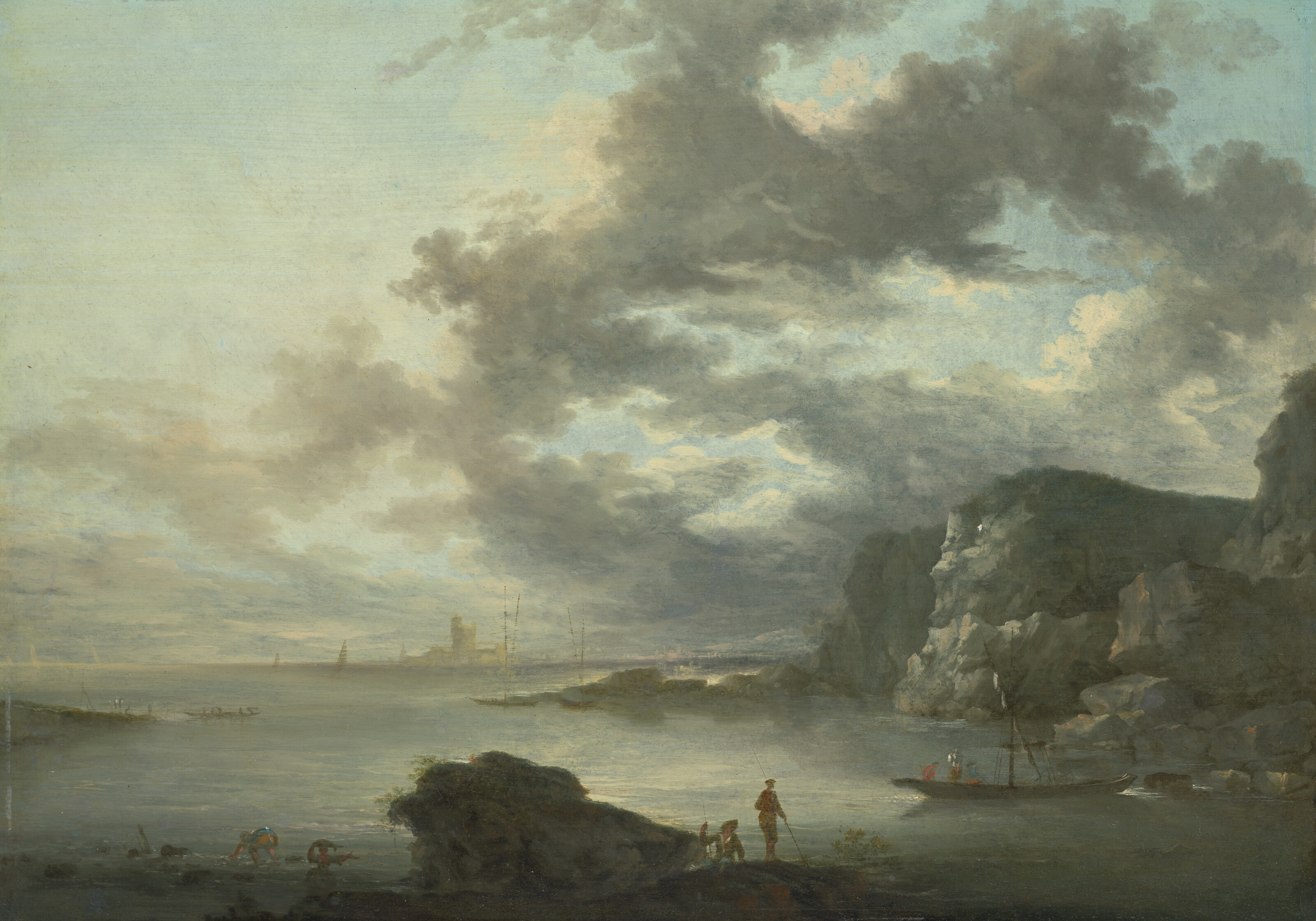 LOUIS-GABRIEL MOREAU (PARIS 1740-1806), Vue d'un bord de mer | Christie’s