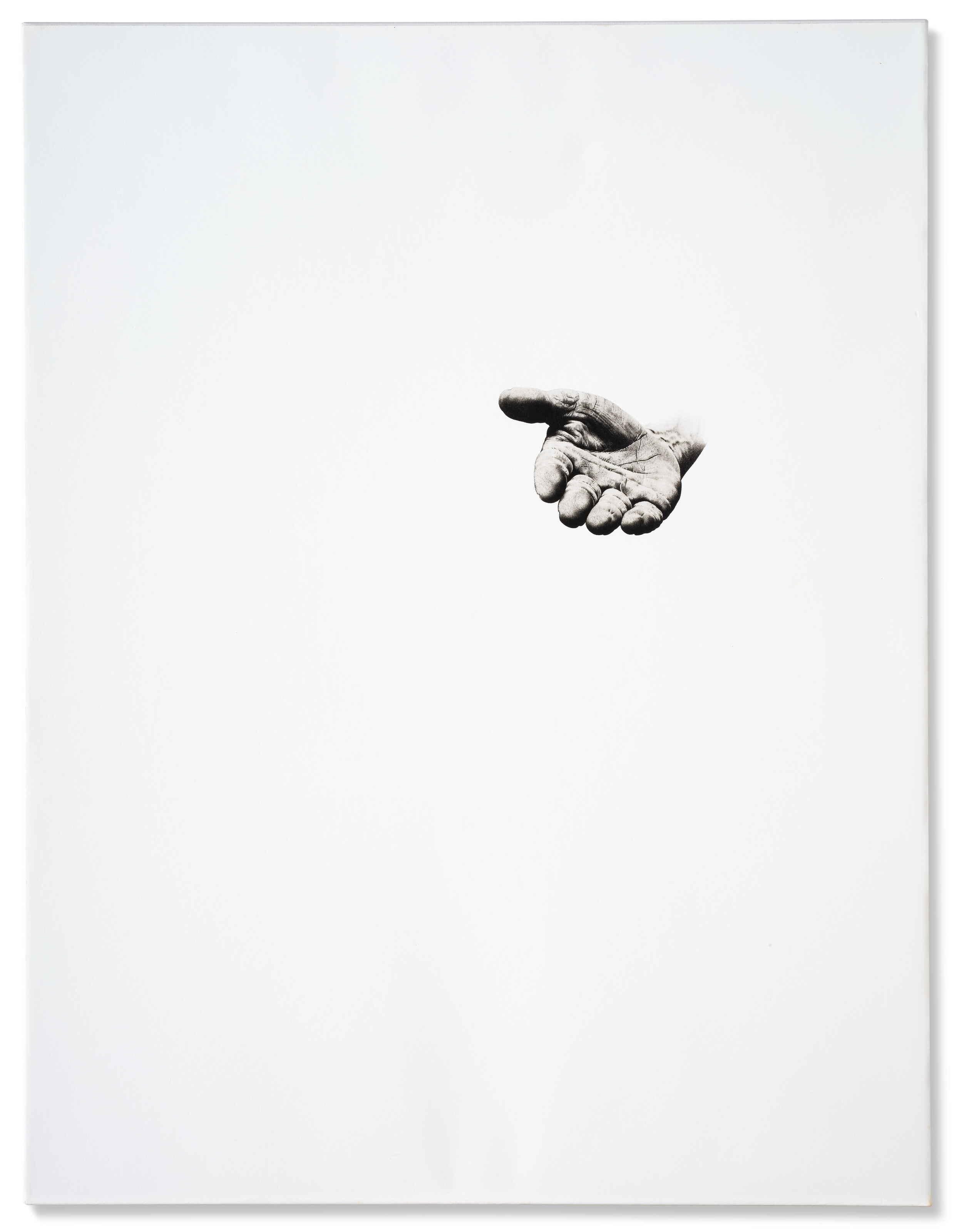 Giovanni Anselmo (1934-2023), Il paesaggio con mano che lo indica ...