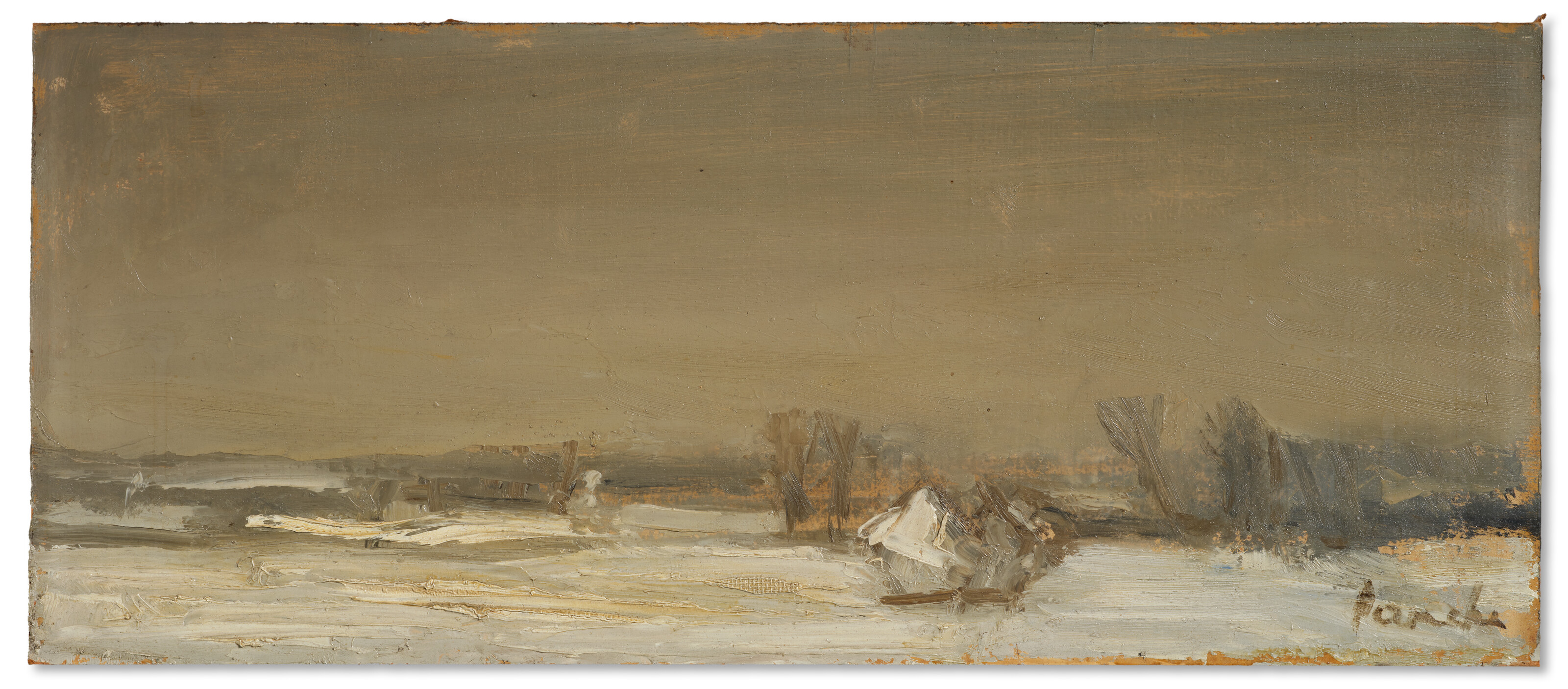 Constant Permeke (1886-1952), Paysage de neige (Sneeuwlandschap ...