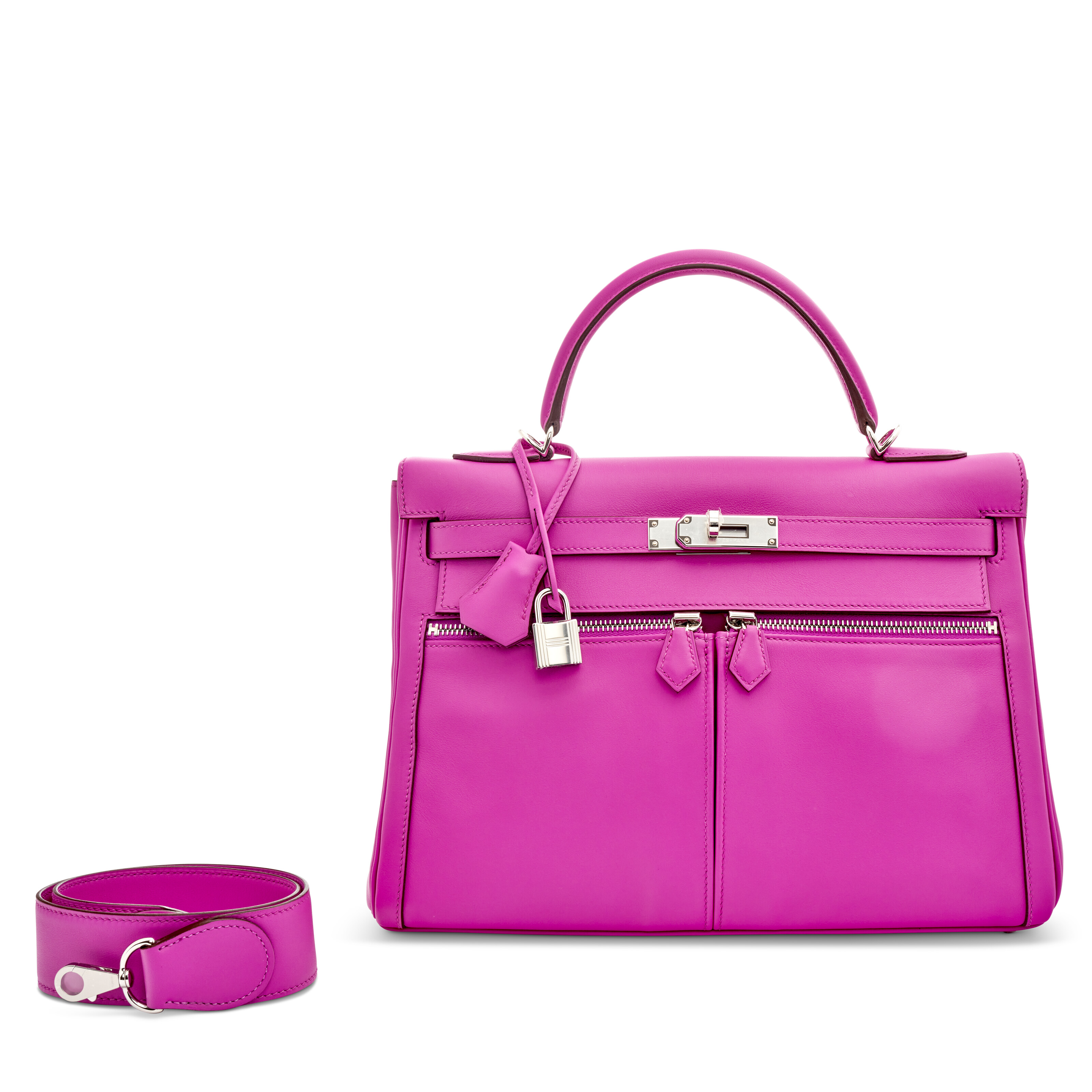 A SPECIAL ORDER MAGNOLIA SWIFT LEATHER KELLY LAKIS 32 WITH PALLADIUM ...