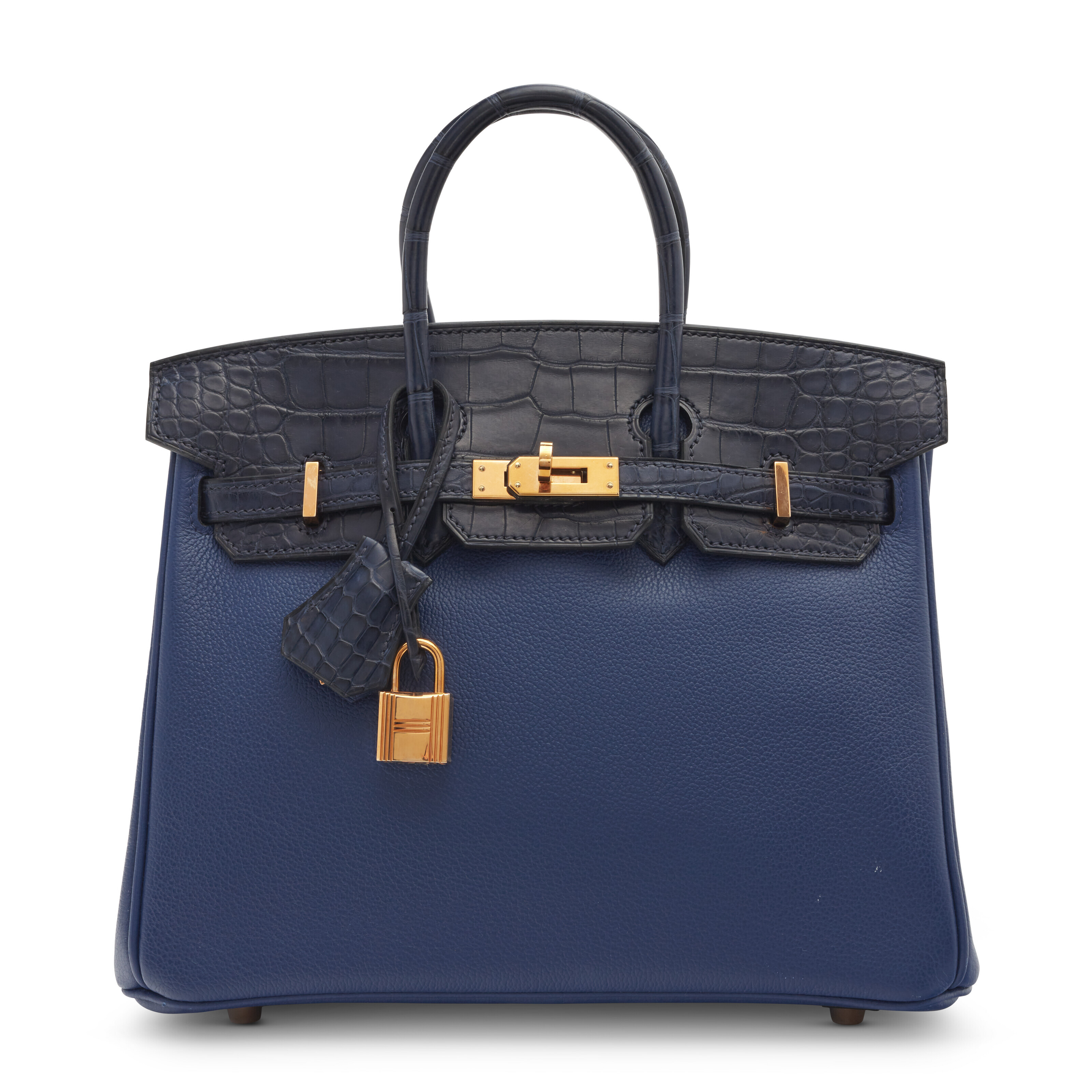 A LIMITED EDITION BLEU ENCRE MATTE ALLIGATOR & NOVILLO LEATHER TOUCH ...