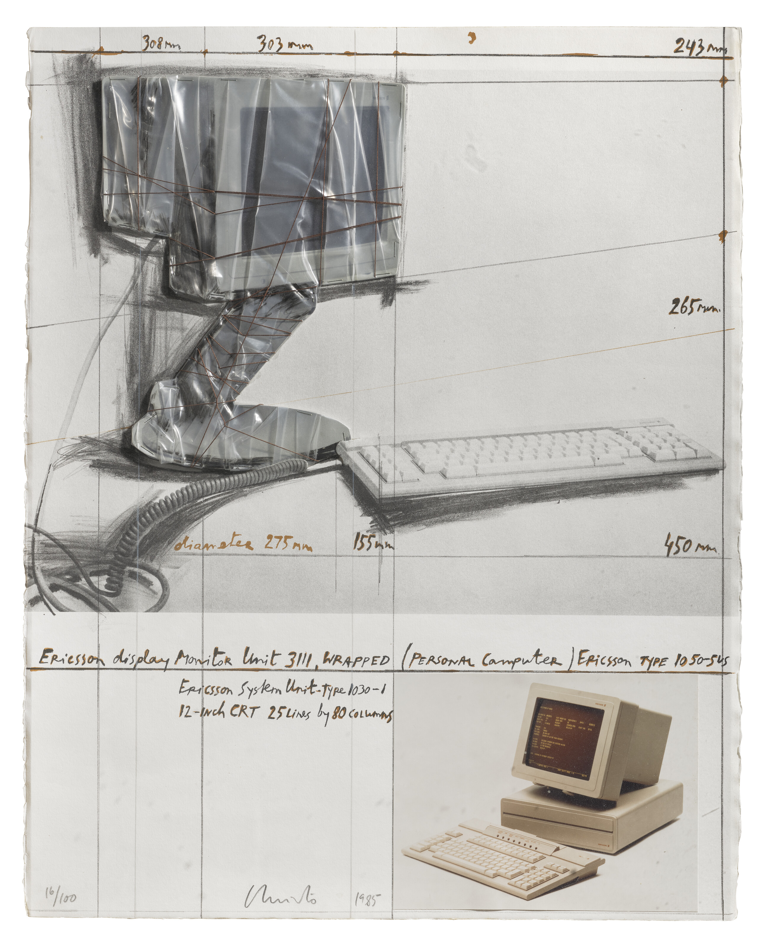 CHRISTO (1935-2020), Ericsson Display Monitor Unit 3111, Wrapped ...