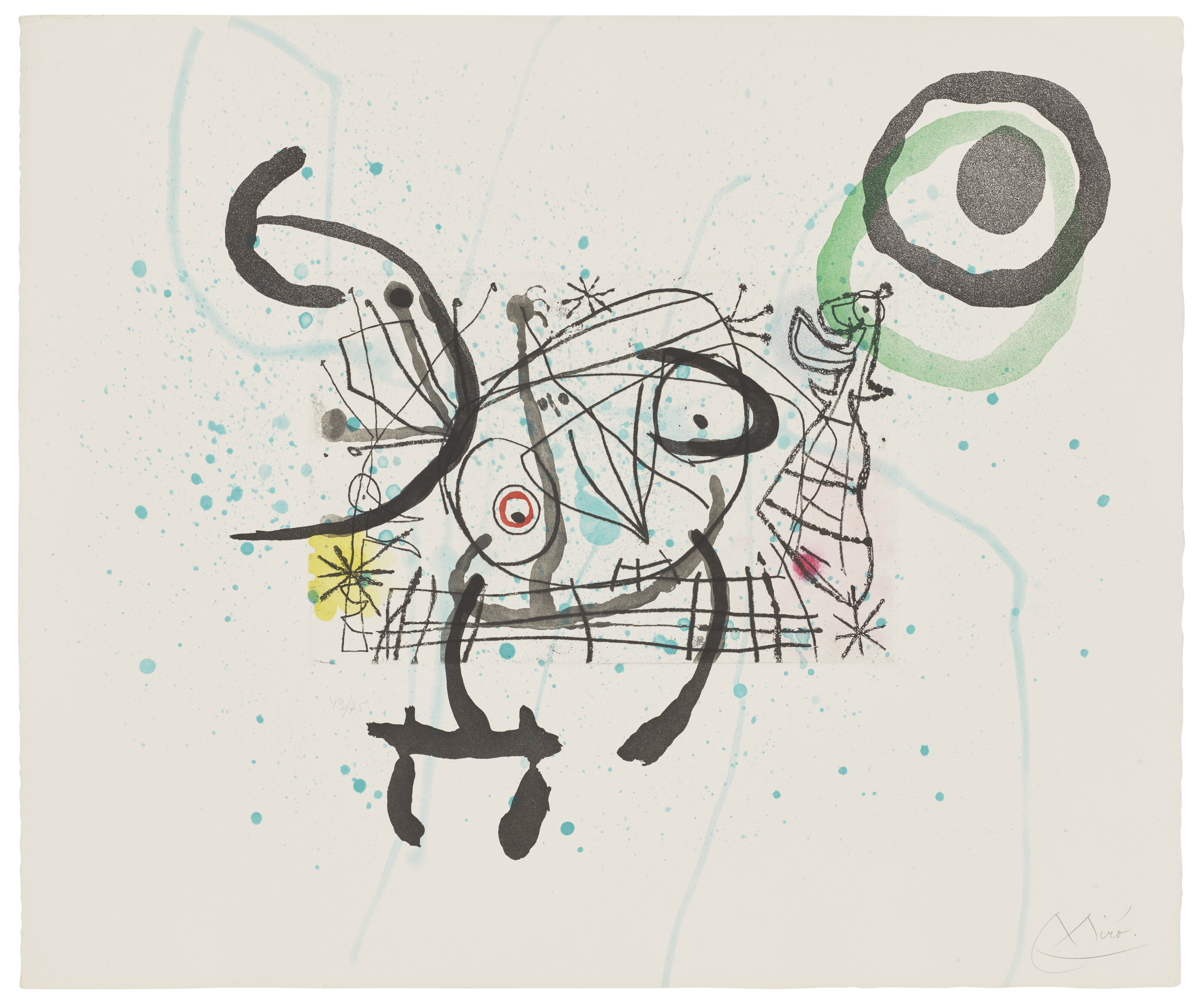 JOAN MIRÓ (1893-1983), Fissures: one plate | Christie’s