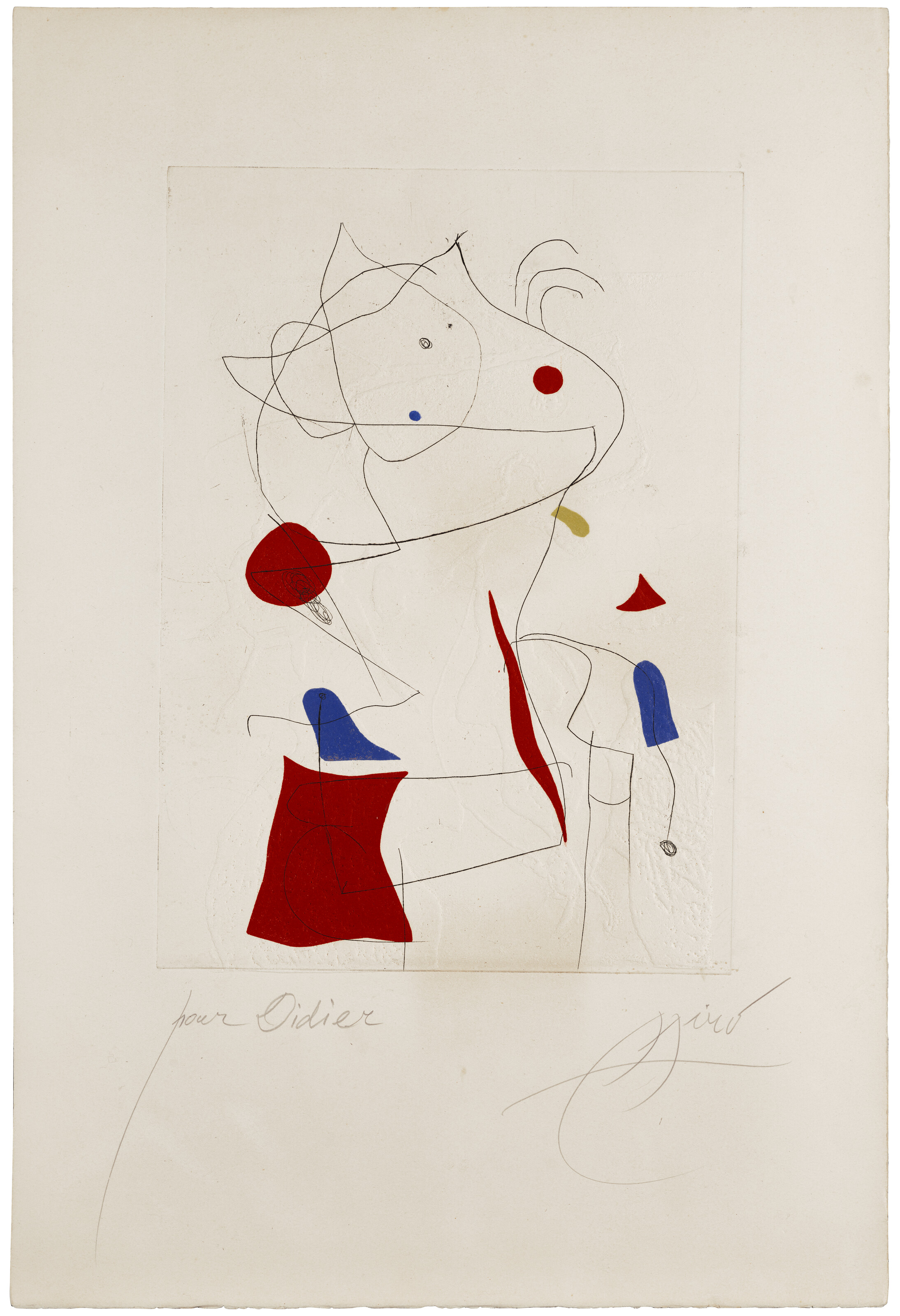 JOAN MIRÓ (1893-1983), Hommage a San Lazzaro: one plate (trial proof ...