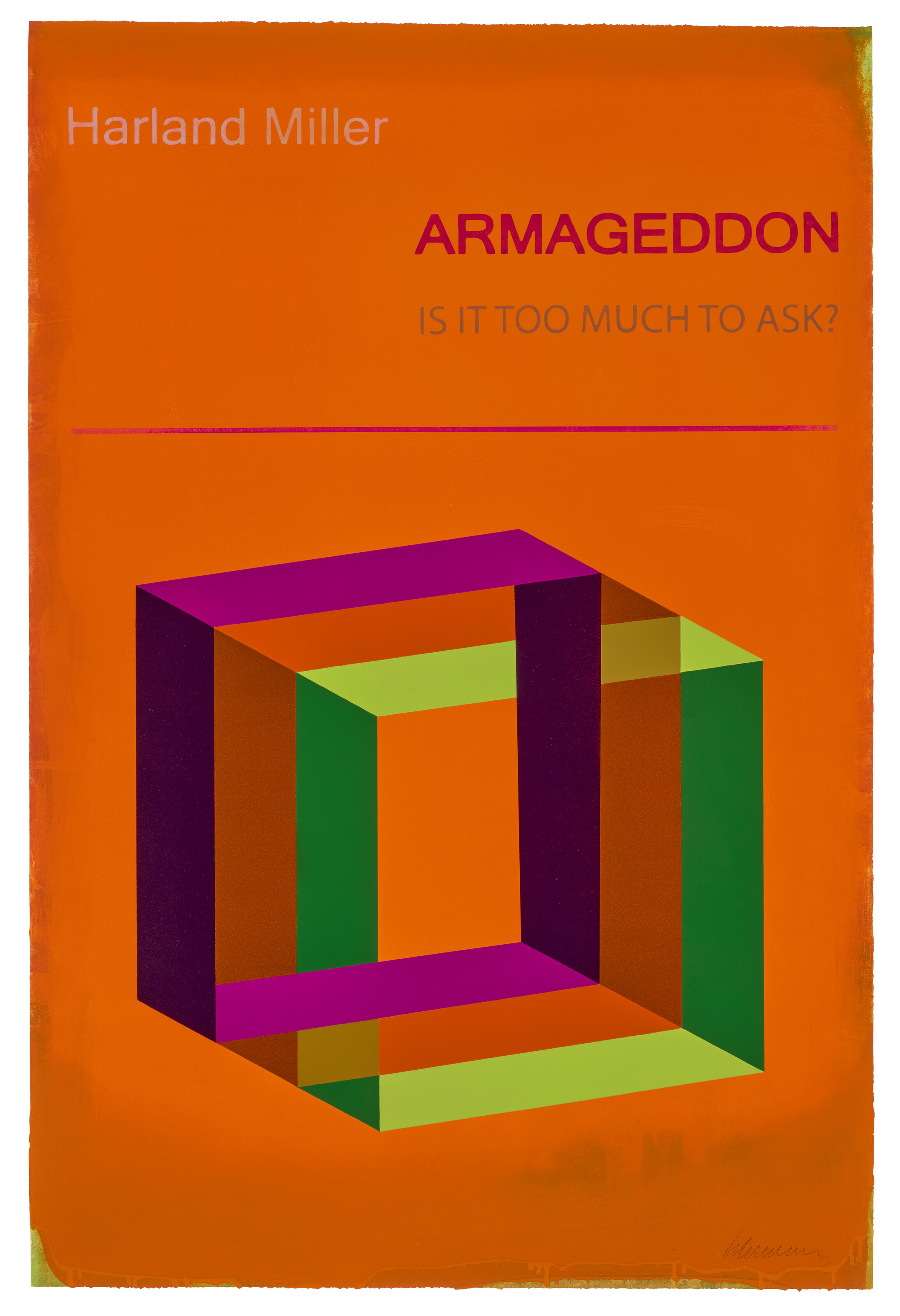 HARLAND MILLER (B. 1964), Armageddon: Is It Too Much To Ask? (large ...