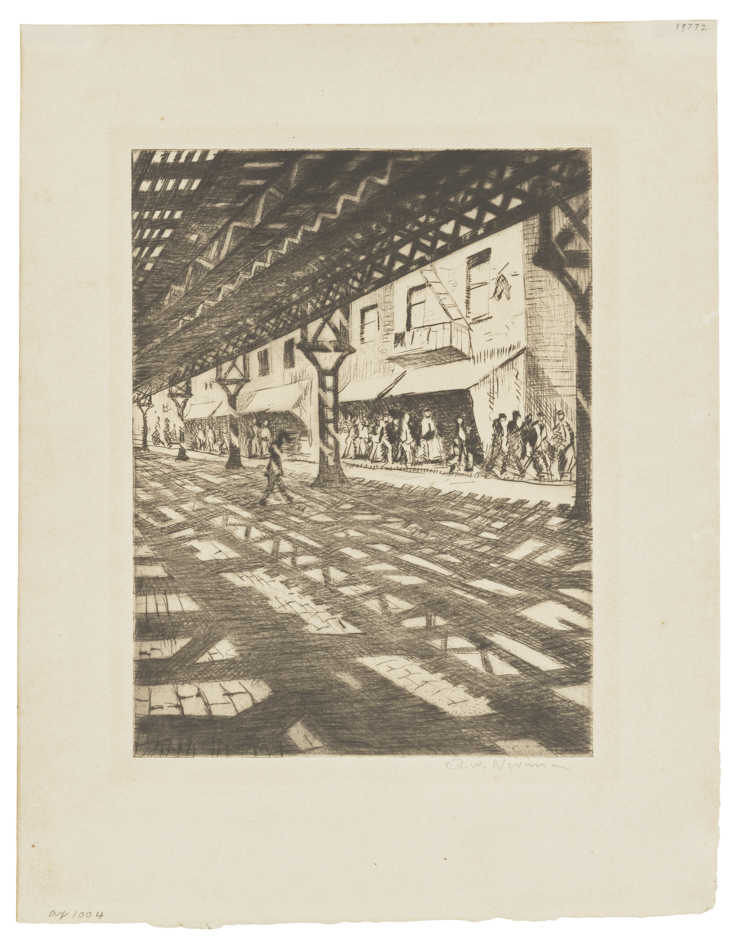 CHRISTOPHER RICHARD WYNNE NEVINSON (1889-1946), Third Avenue (Elevated ...
