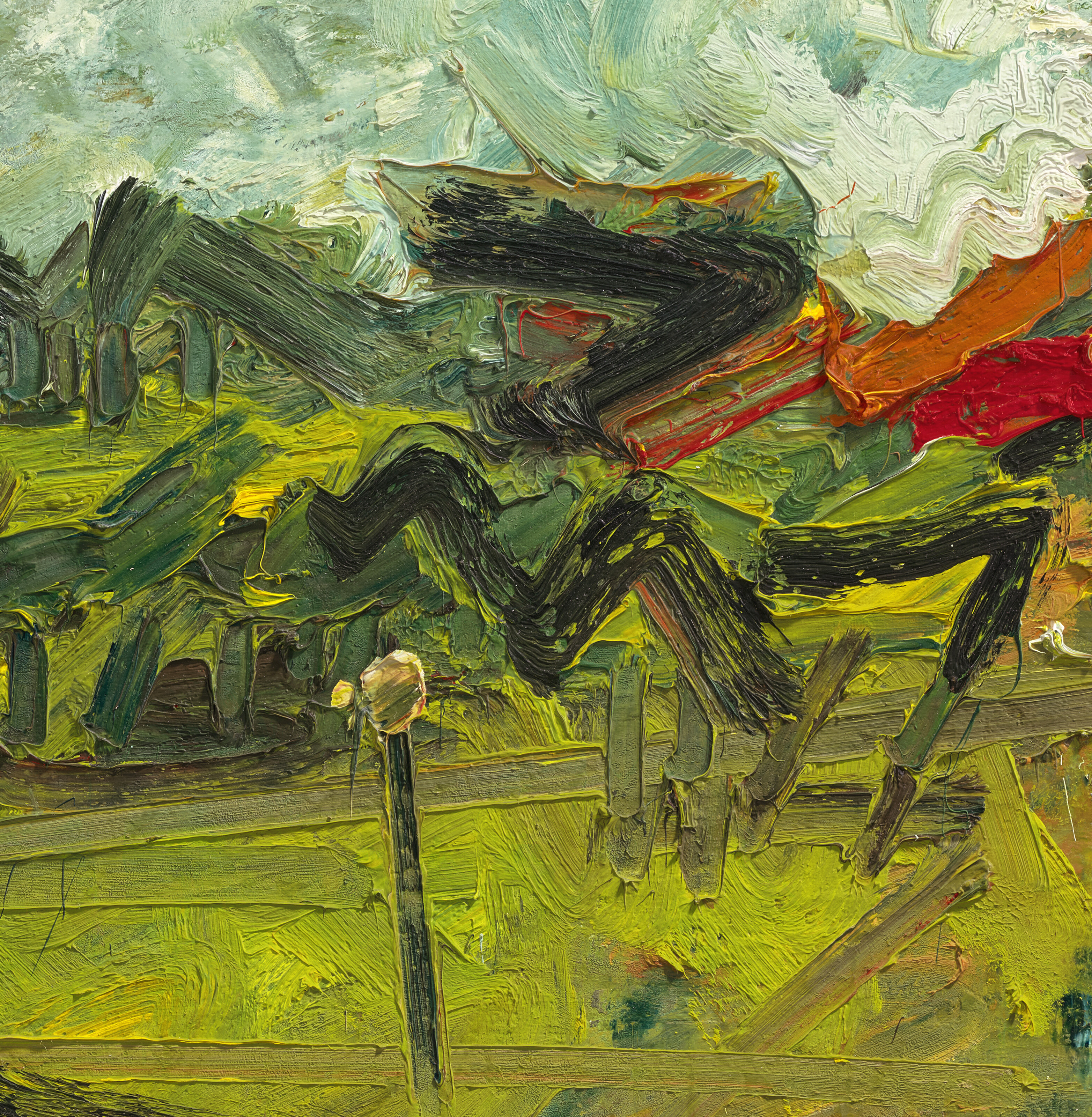 frank auerbach impasto
