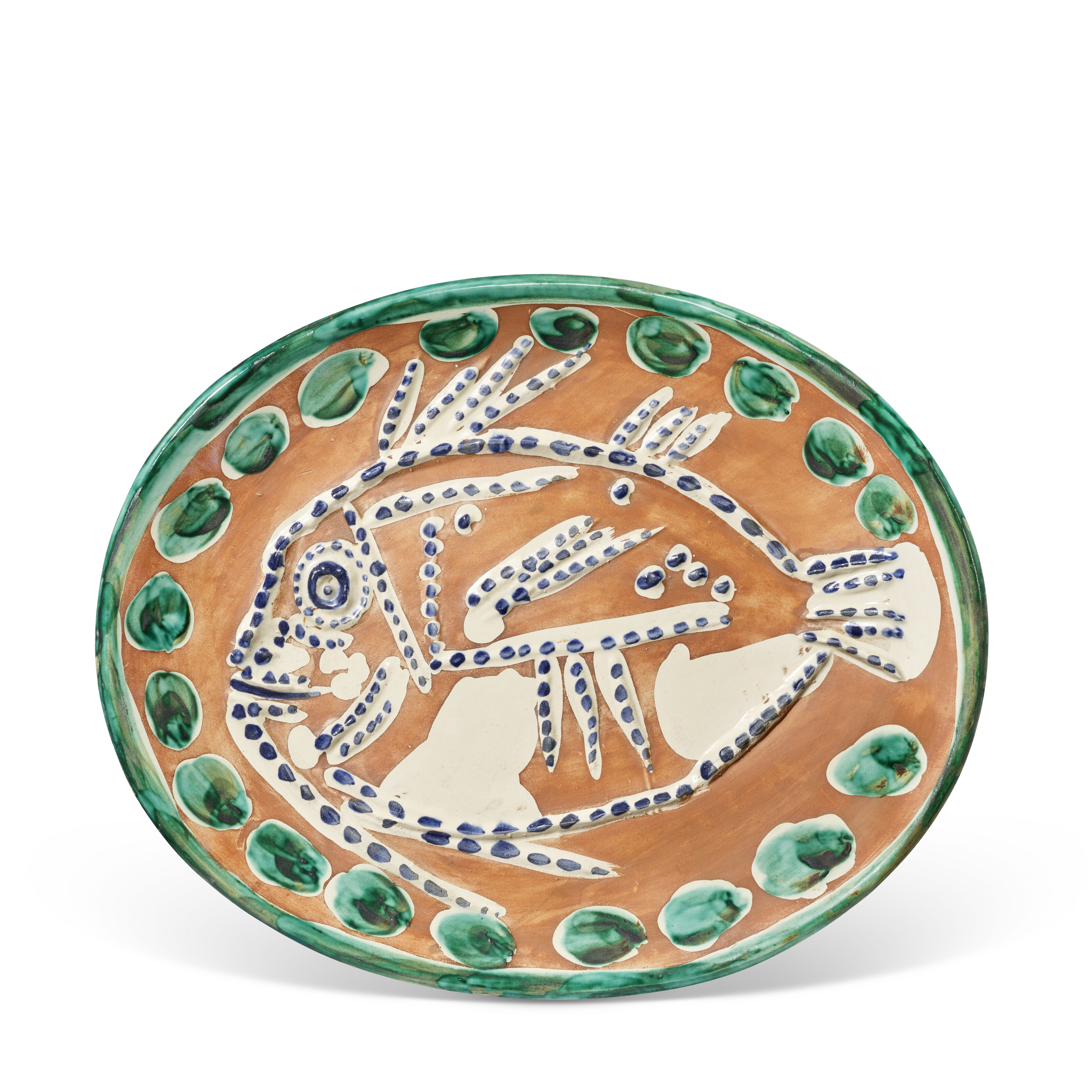 PABLO PICASSO (1881-1973), Poisson fond roux (A.R. 169) | Christie’s
