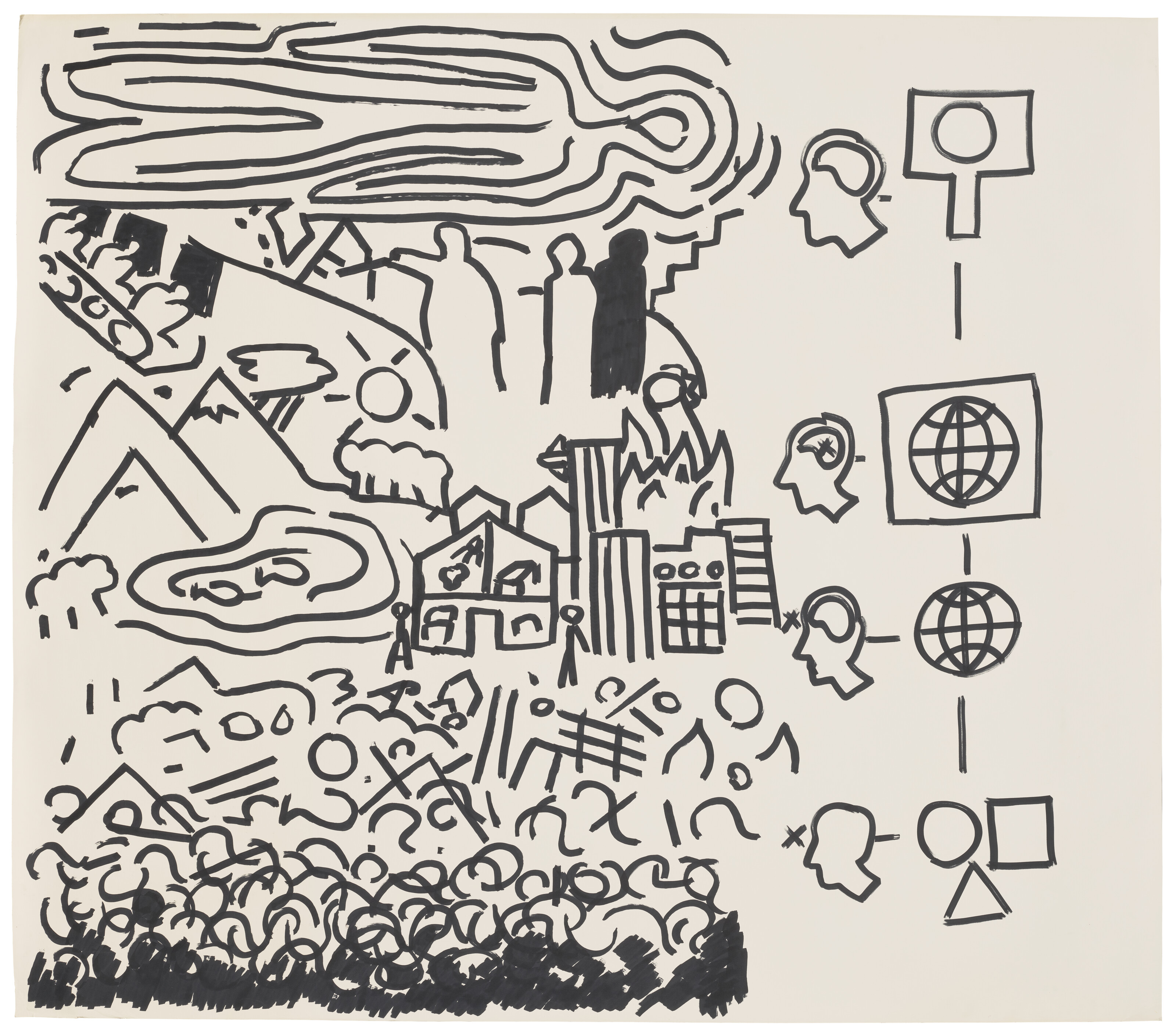 MATT MULLICAN (B. 1951), World Chart | Christie’s